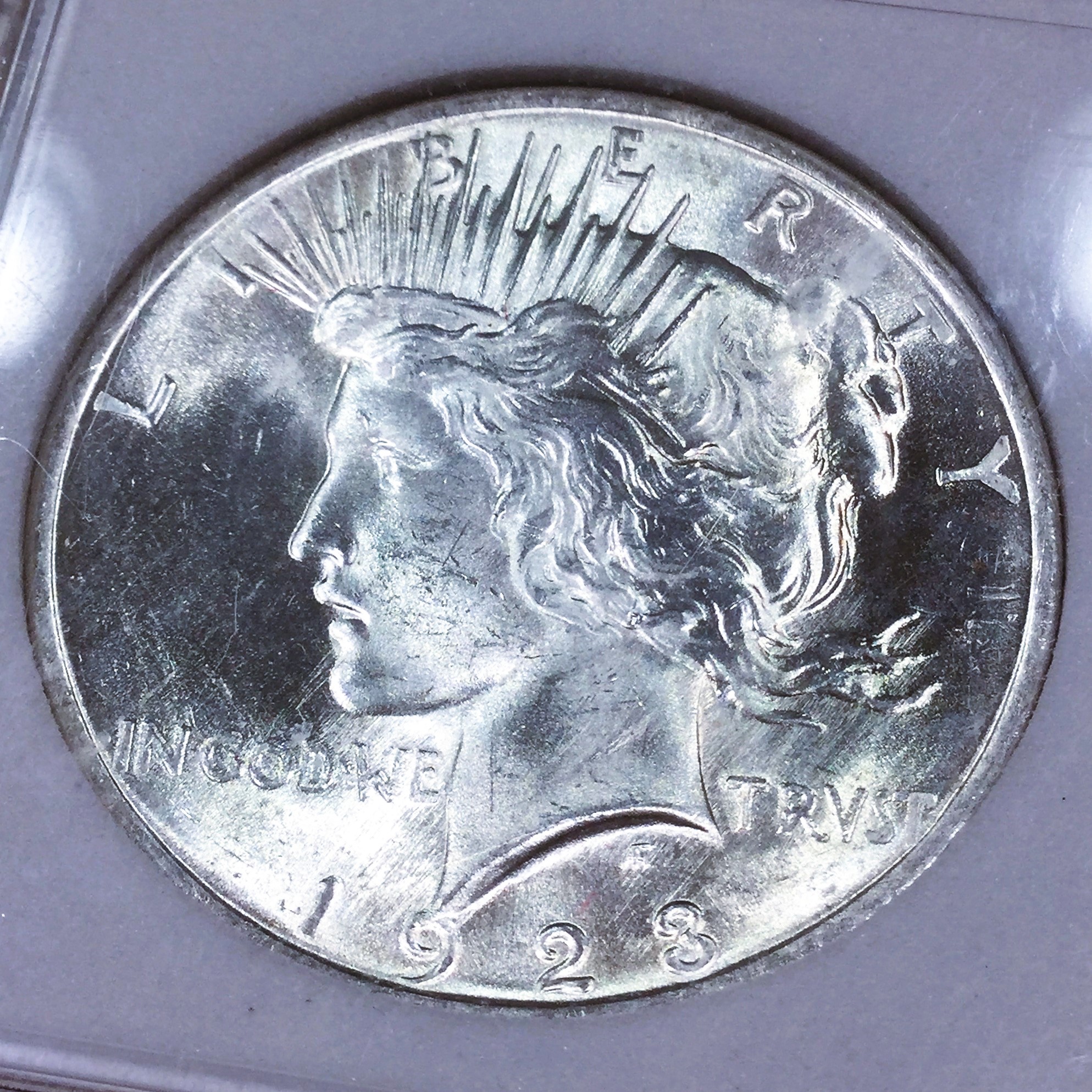 1922 Peace Silver Dollar SGS MS65 Beautiful Coin | Property Room