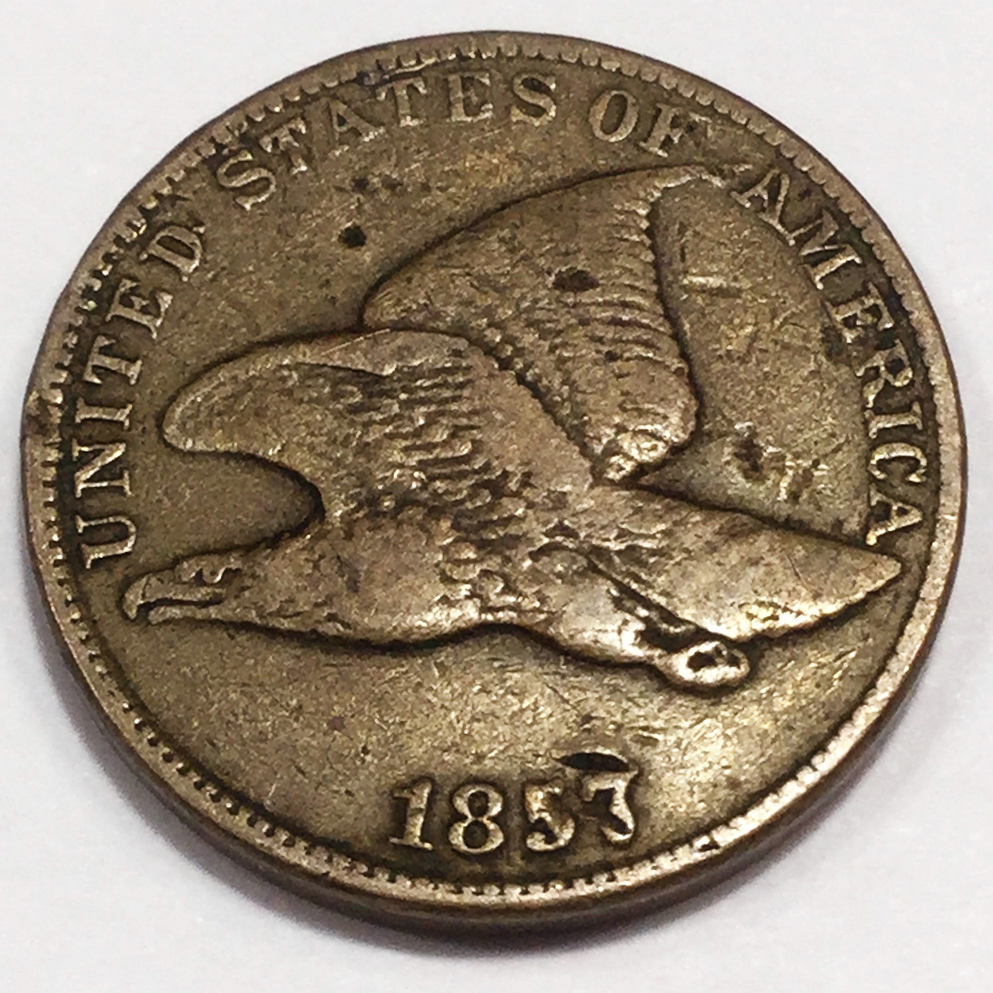 1857 Flying Eagle Cent Beautiful High Grade Coin | Property Room