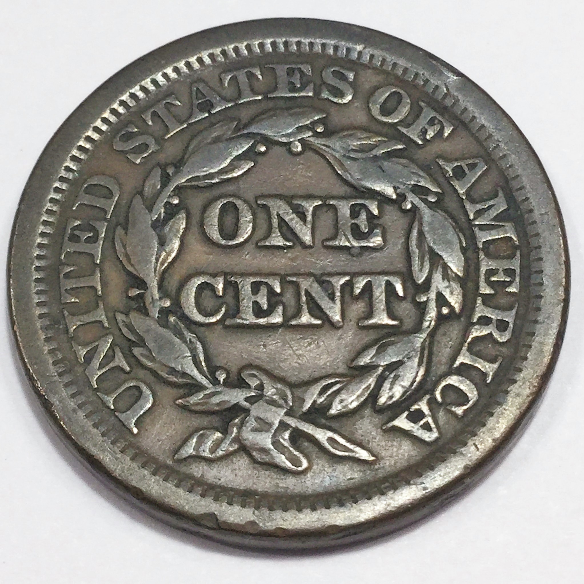 1848 Braided Hair Large Cent Beautiful High Grade Coin | Property Room