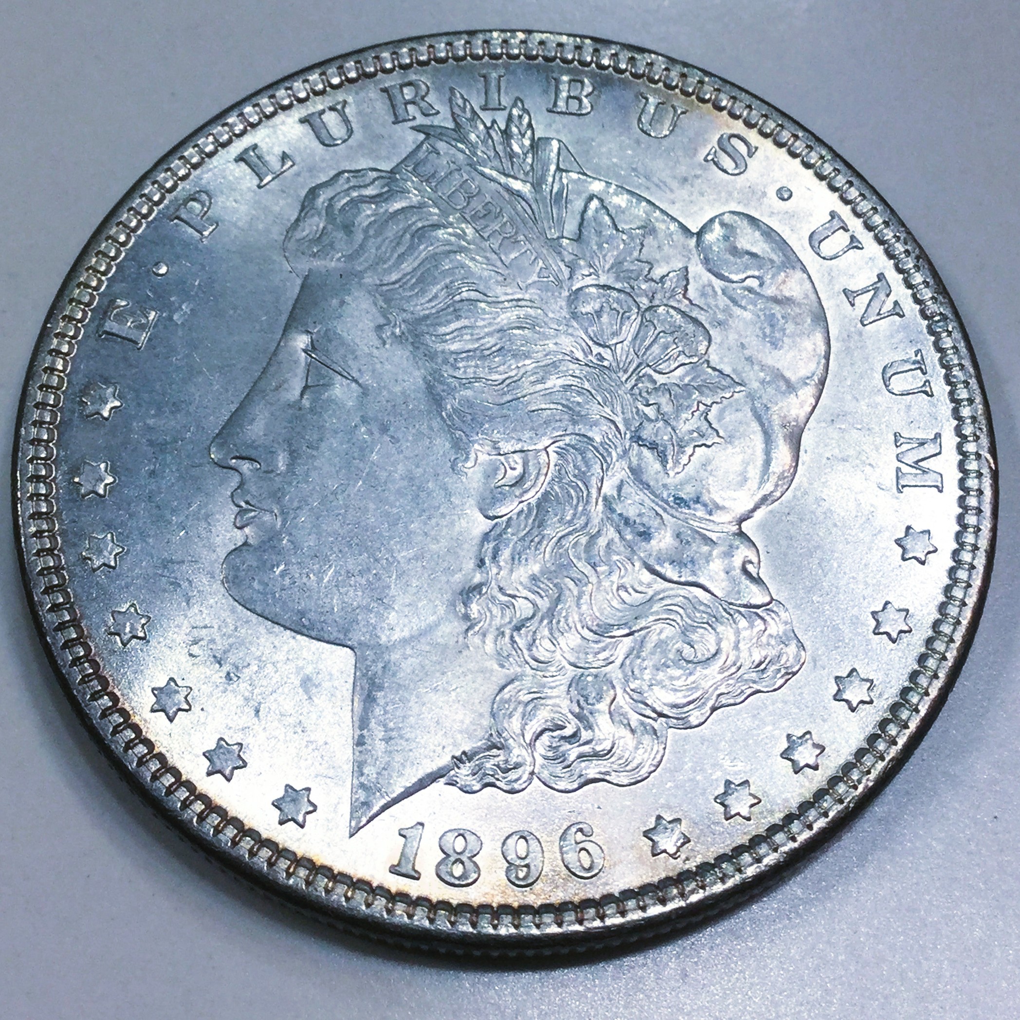 1896 Uncirculated Morgan Silver Dollar Beautiful Coin | Property Room