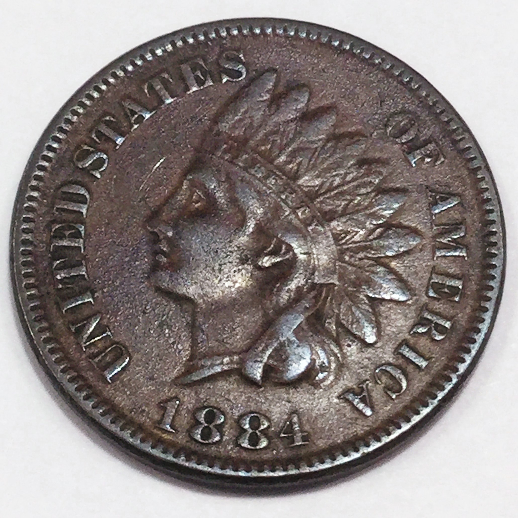 1884 Indian Head Penny Beautiful High Grade Coin | Property Room