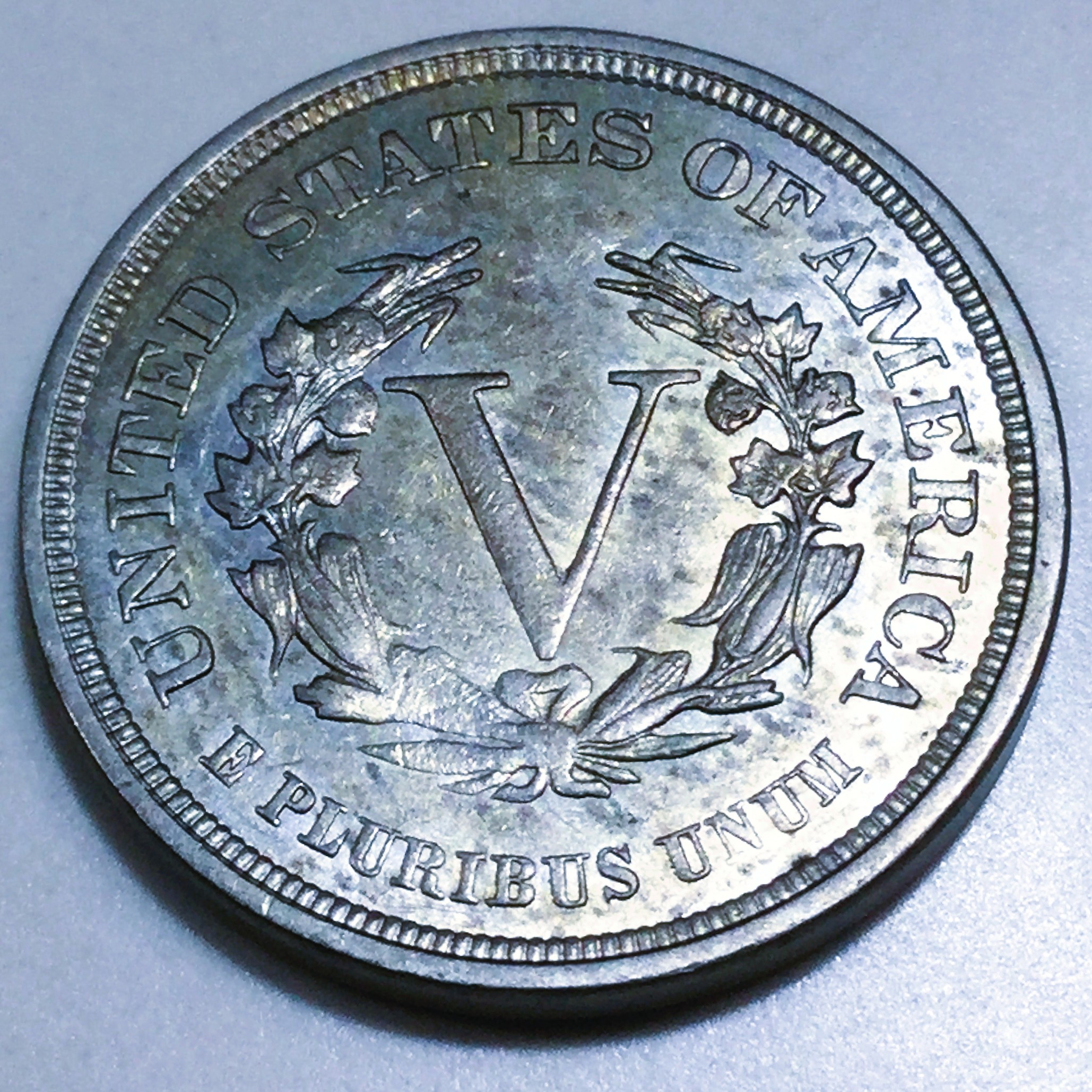 1883 No Cents AU/BU Liberty V Nickel Beautiful Coin | Property Room