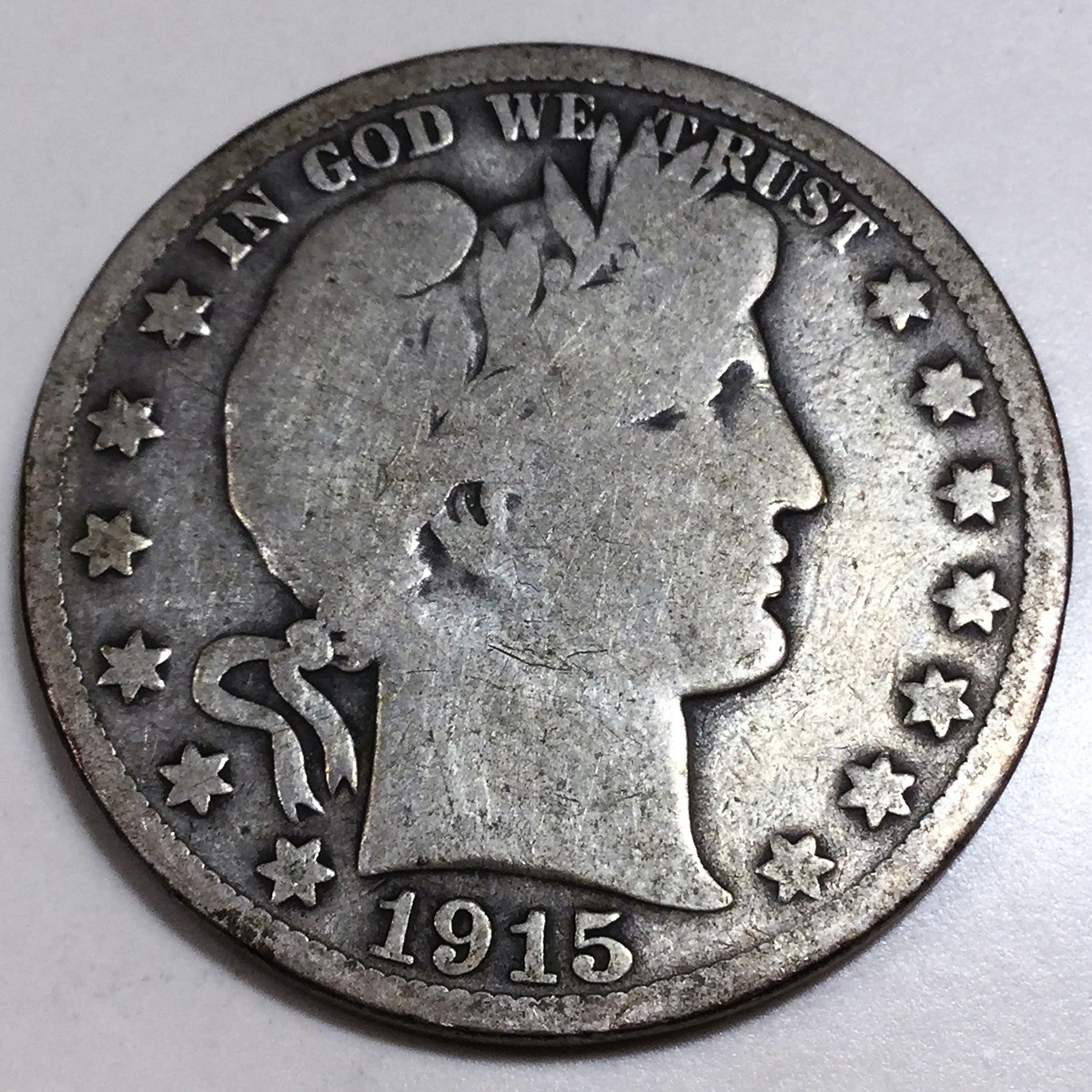 1915-D Barber Half Dollar Beautiful Coin | Property Room