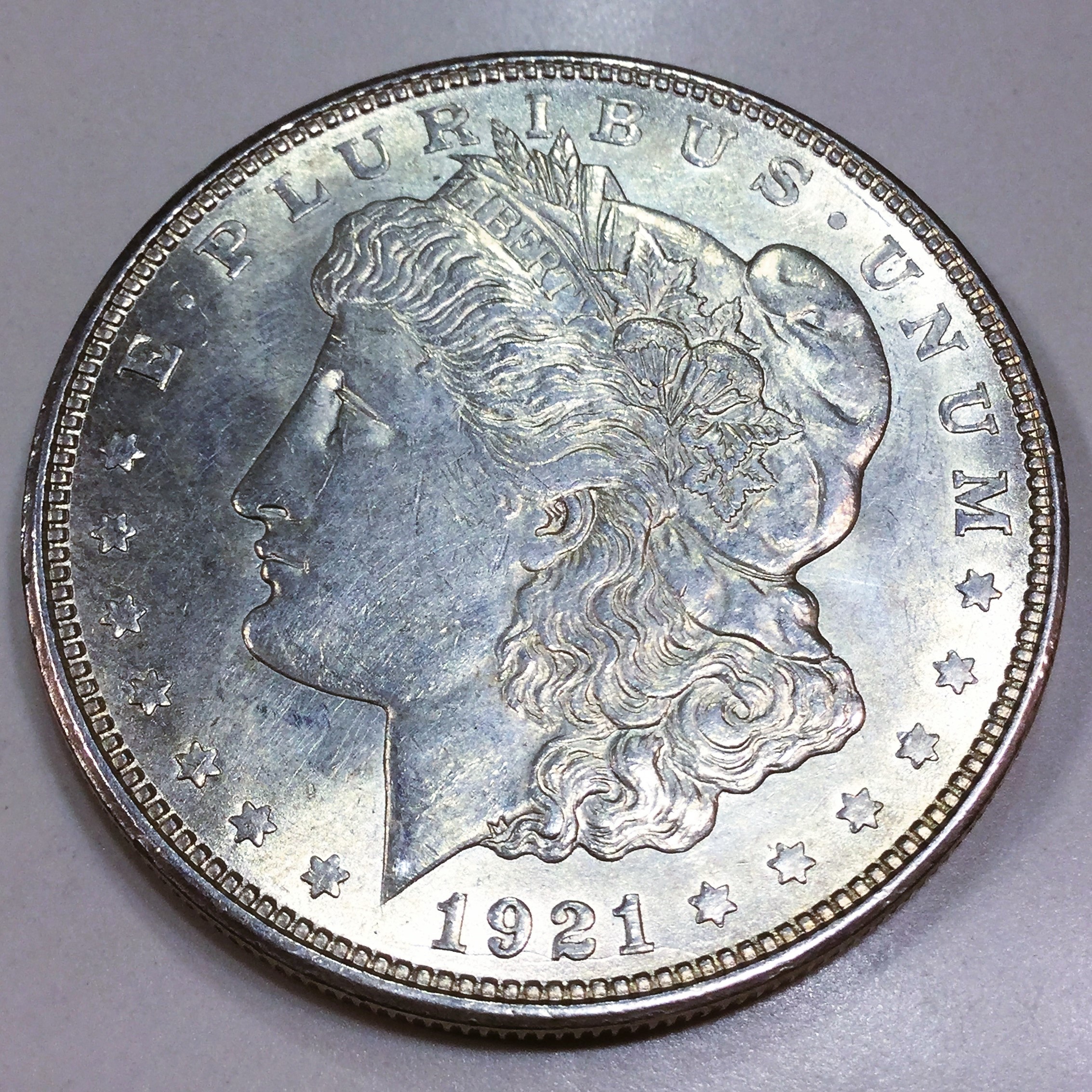 1921-D AU/BU Morgan Silver Dollar Beautiful Coin | Property Room