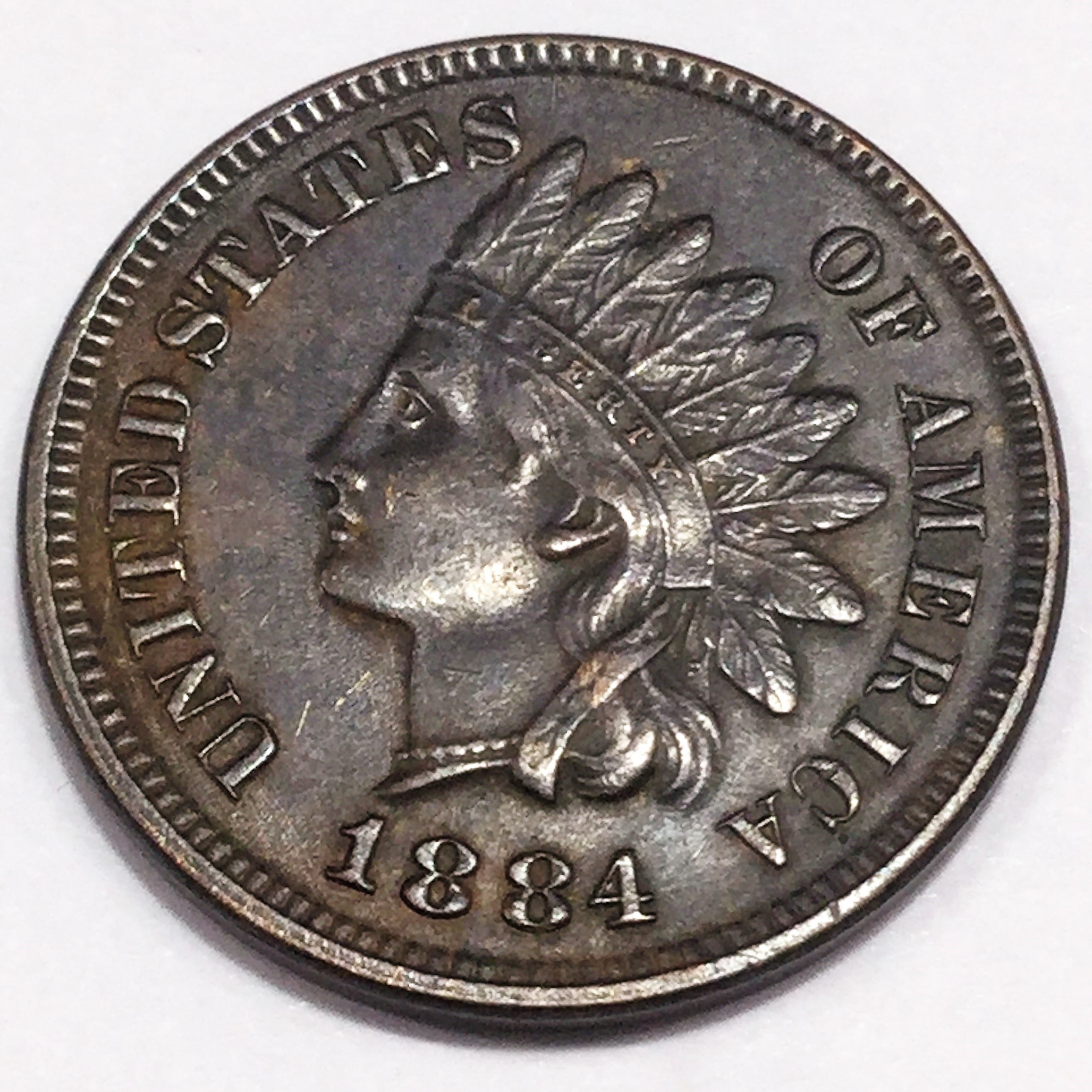 1884 Indian Head Penny Beautiful High Grade Coin | Property Room