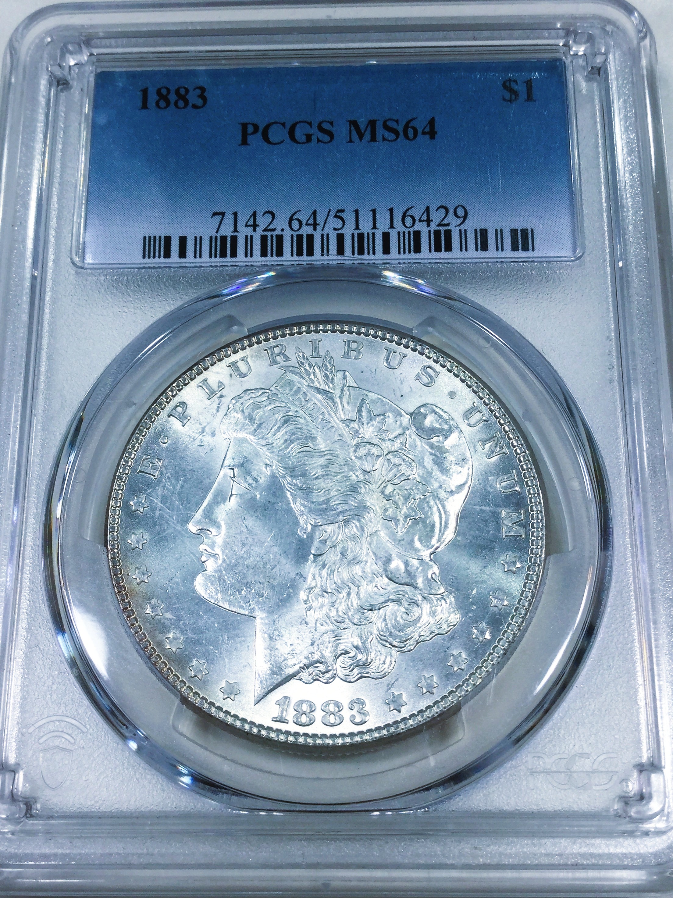 1883 Morgan Silver Dollar PCGS MS64 Beautiful Coin | Property Room