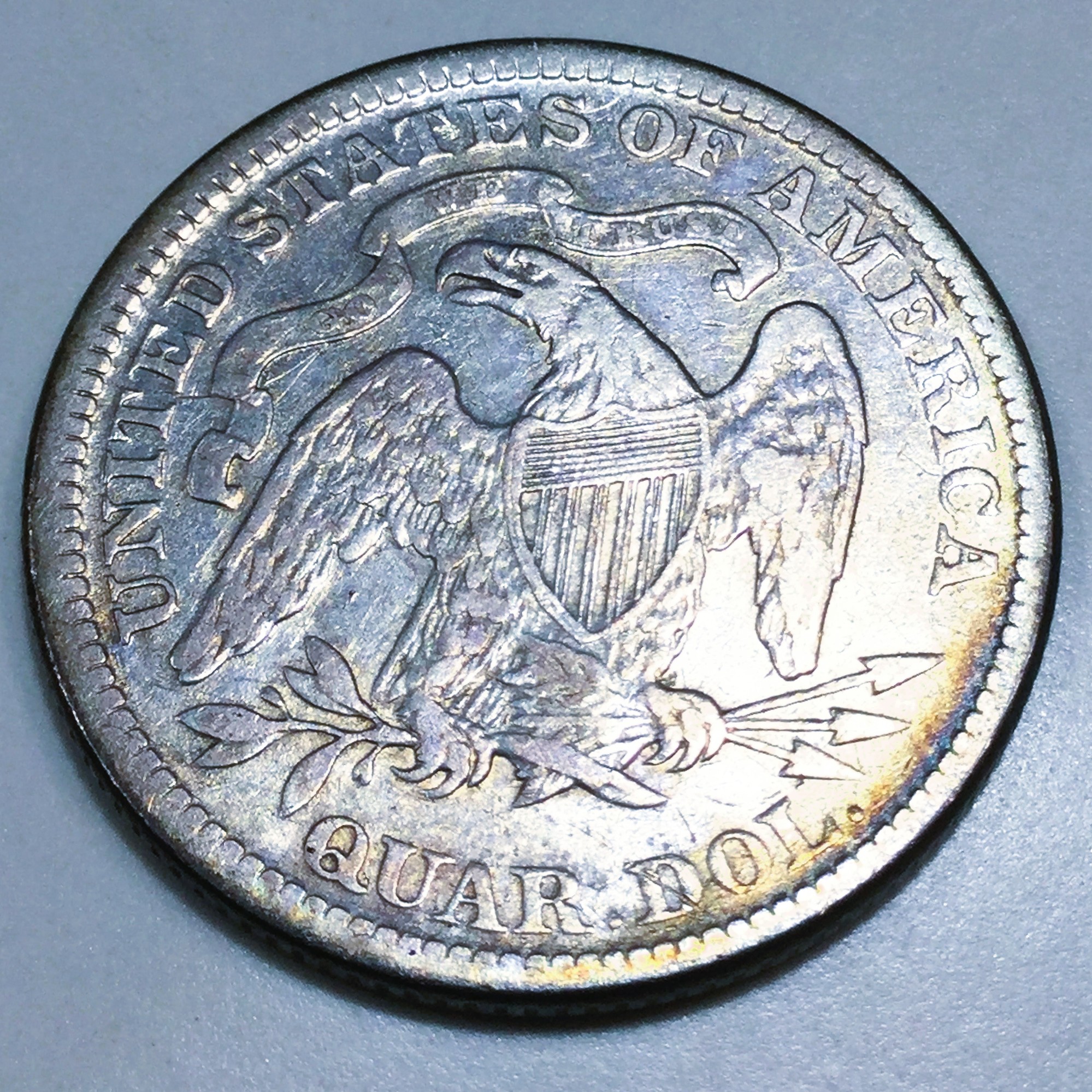 1891 Seated Liberty Quarter Beautiful High Grade Coin Nice Toning ...