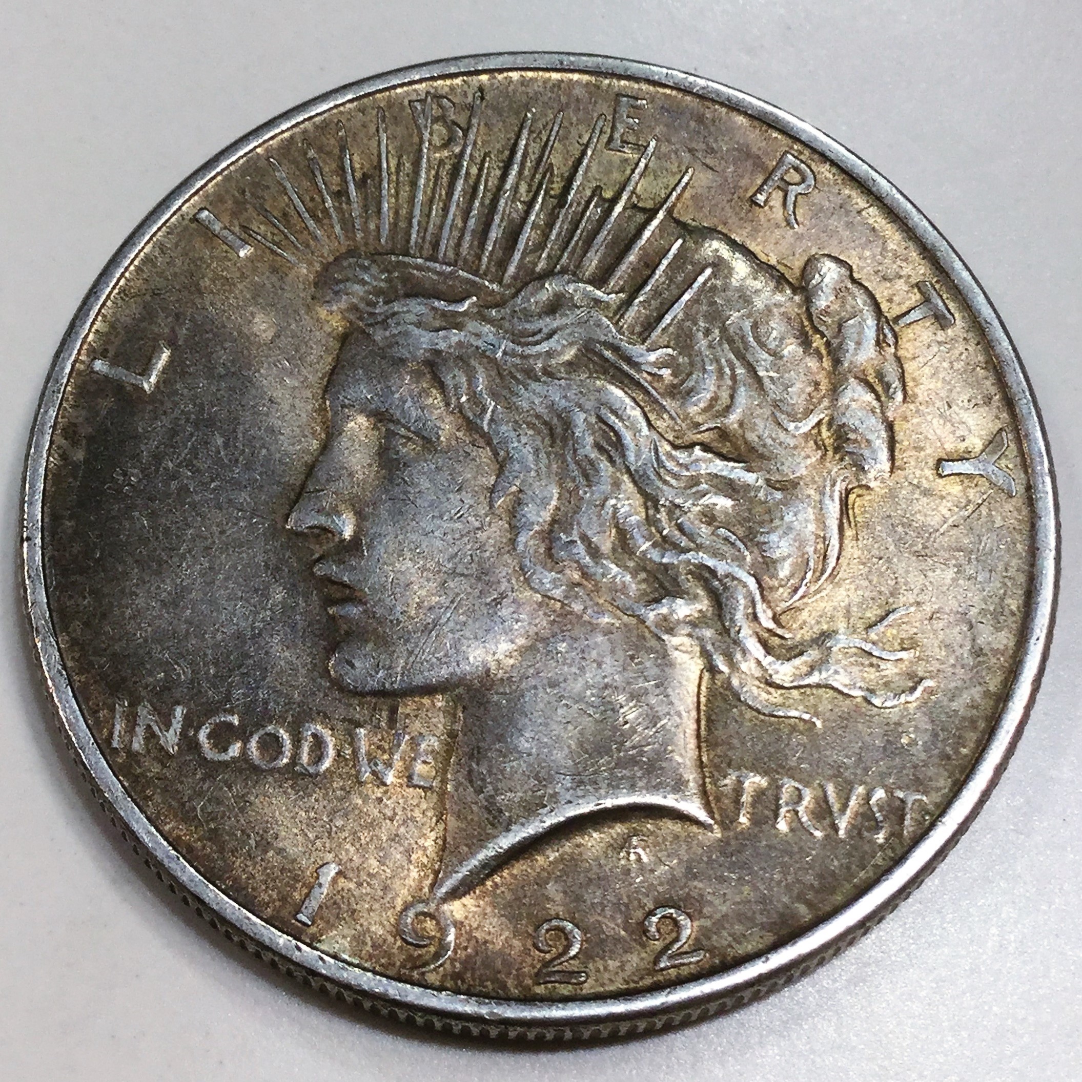 1922 Peace Silver Dollar Beautiful AU/BU Coin | Property Room