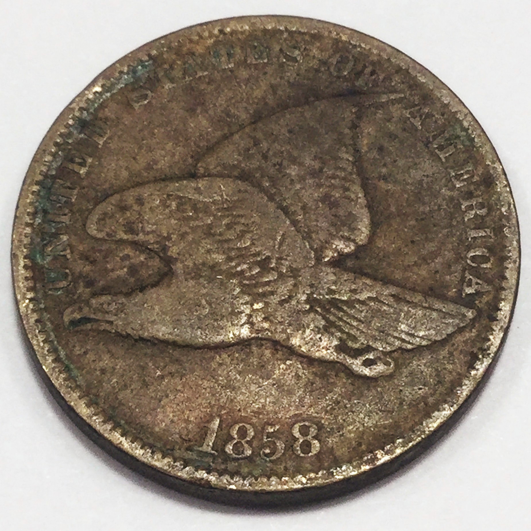 1858 Flying Eagle Cent Small Letters Beautiful Coin | Property Room