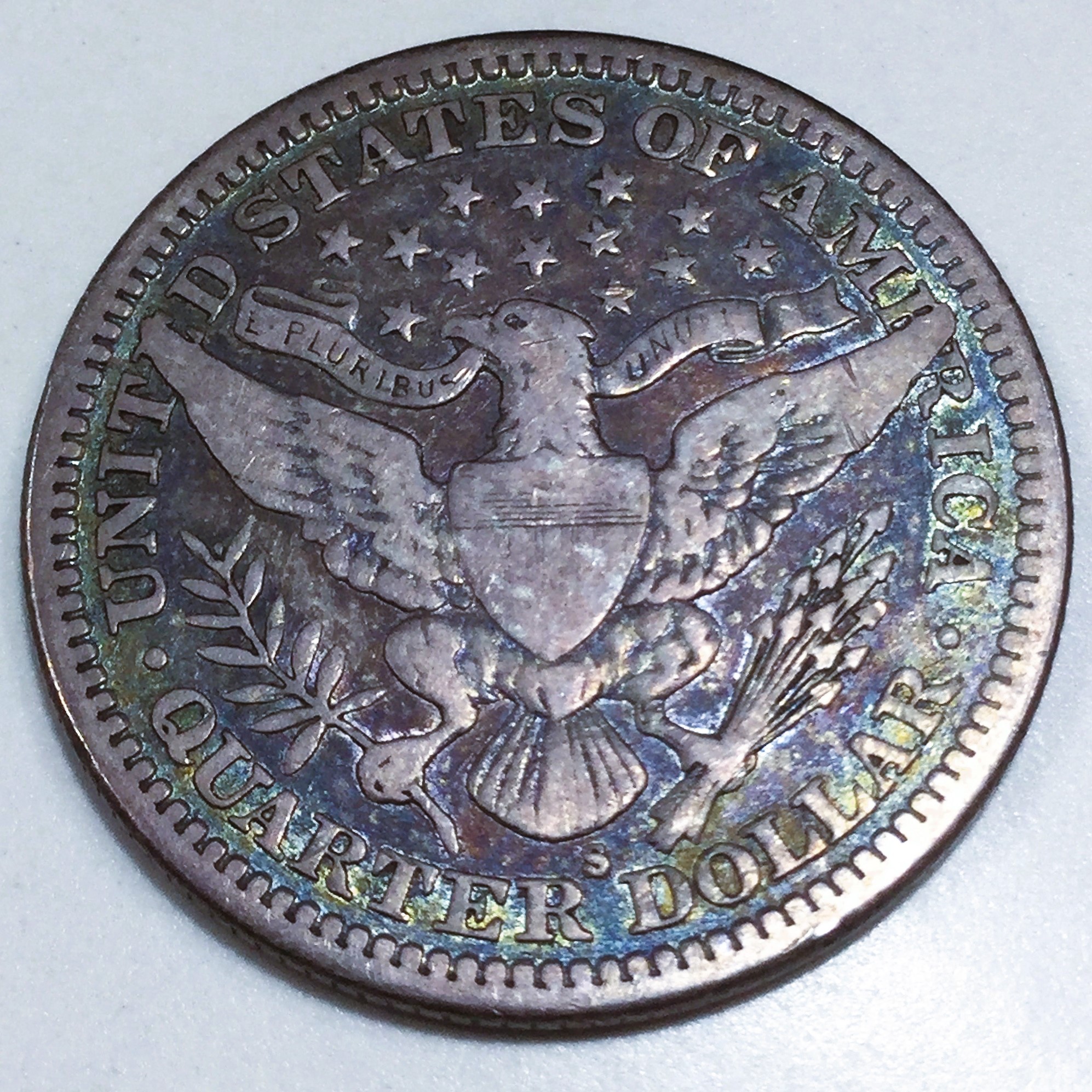 1915-S Barber Quarter Beautiful High Grade Coin Rare Date | Property Room