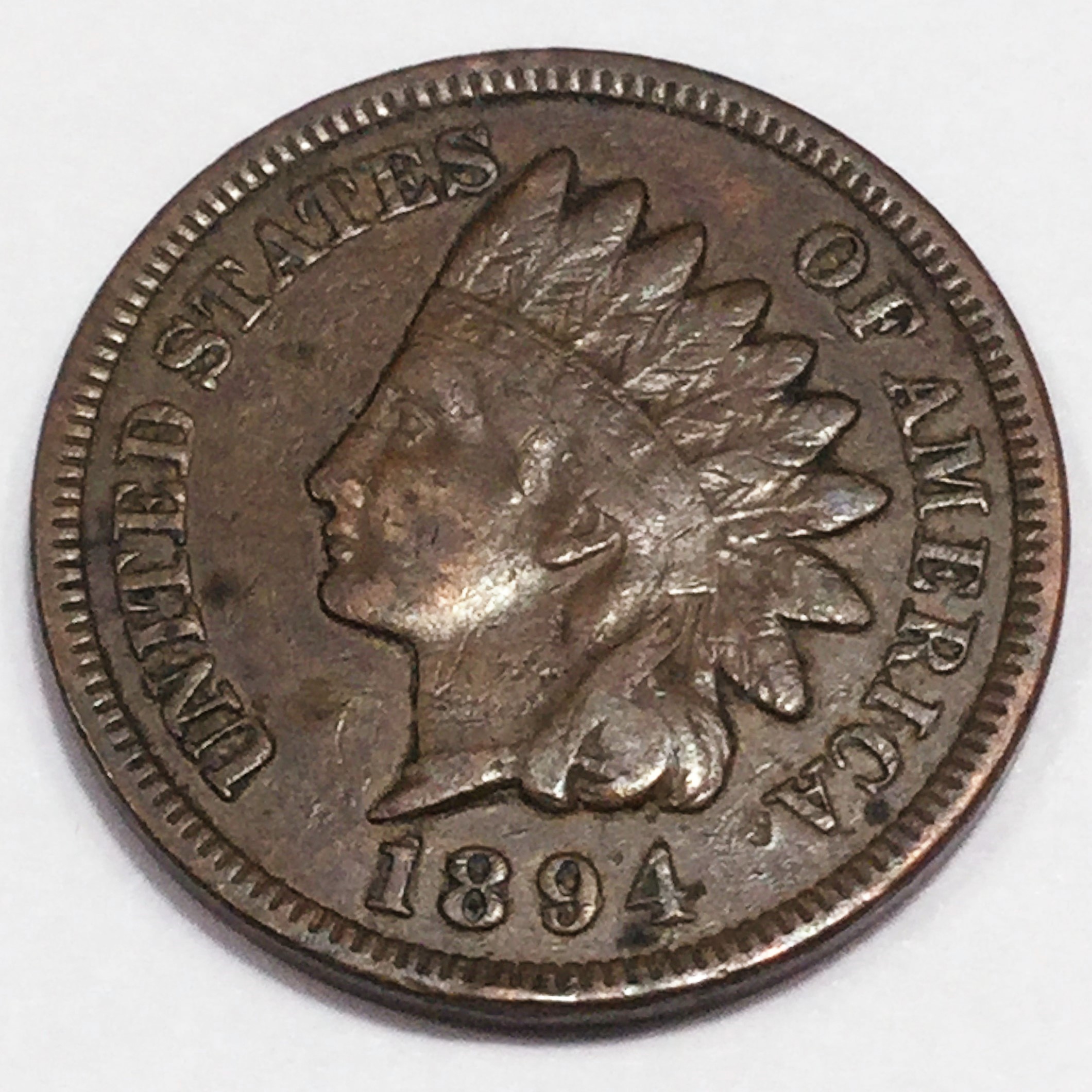 1894 Indian Head Penny Beautiful High Grade Coin | Property Room