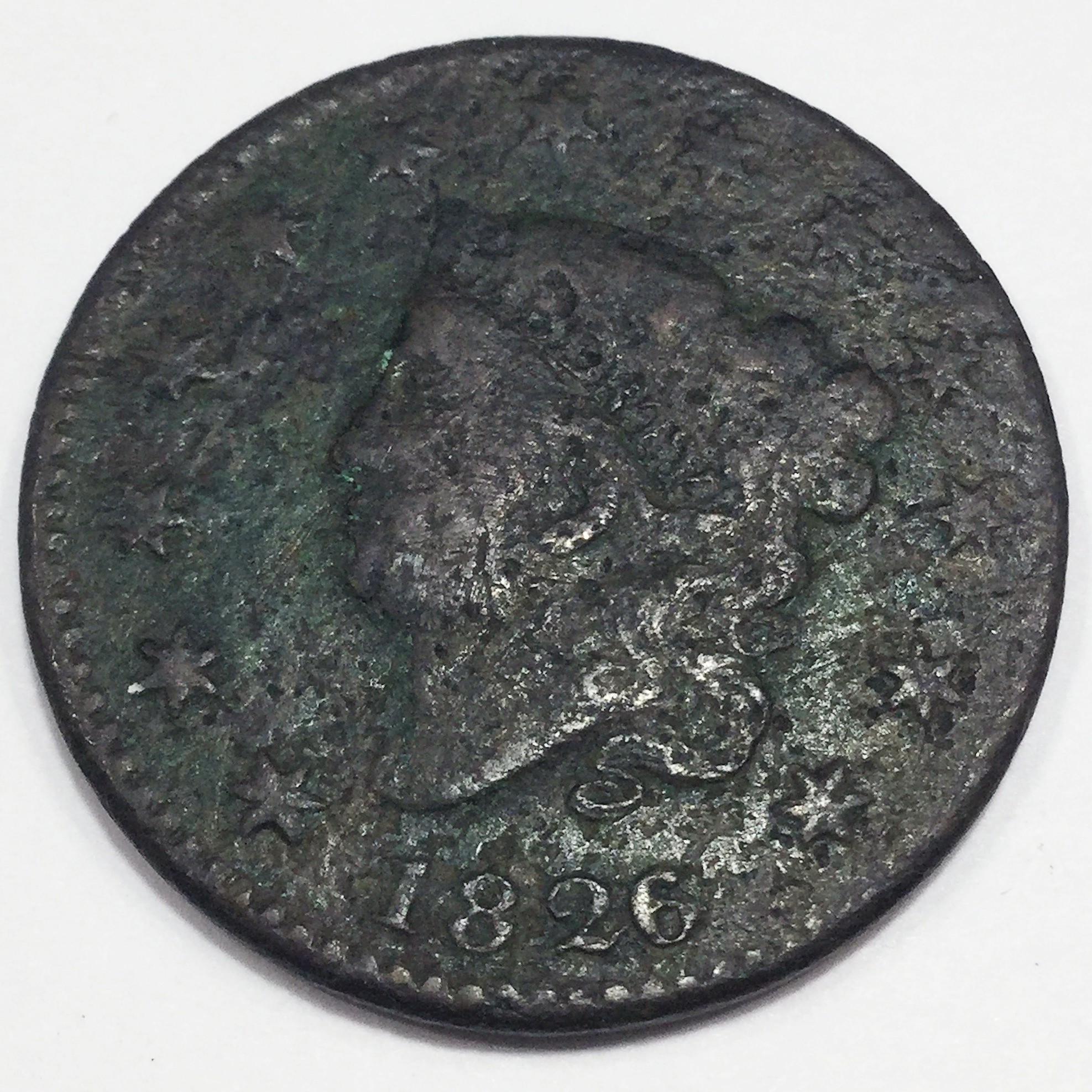 1826 Coronet Head Large Cent Beautiful Coin Rare Date | Property Room