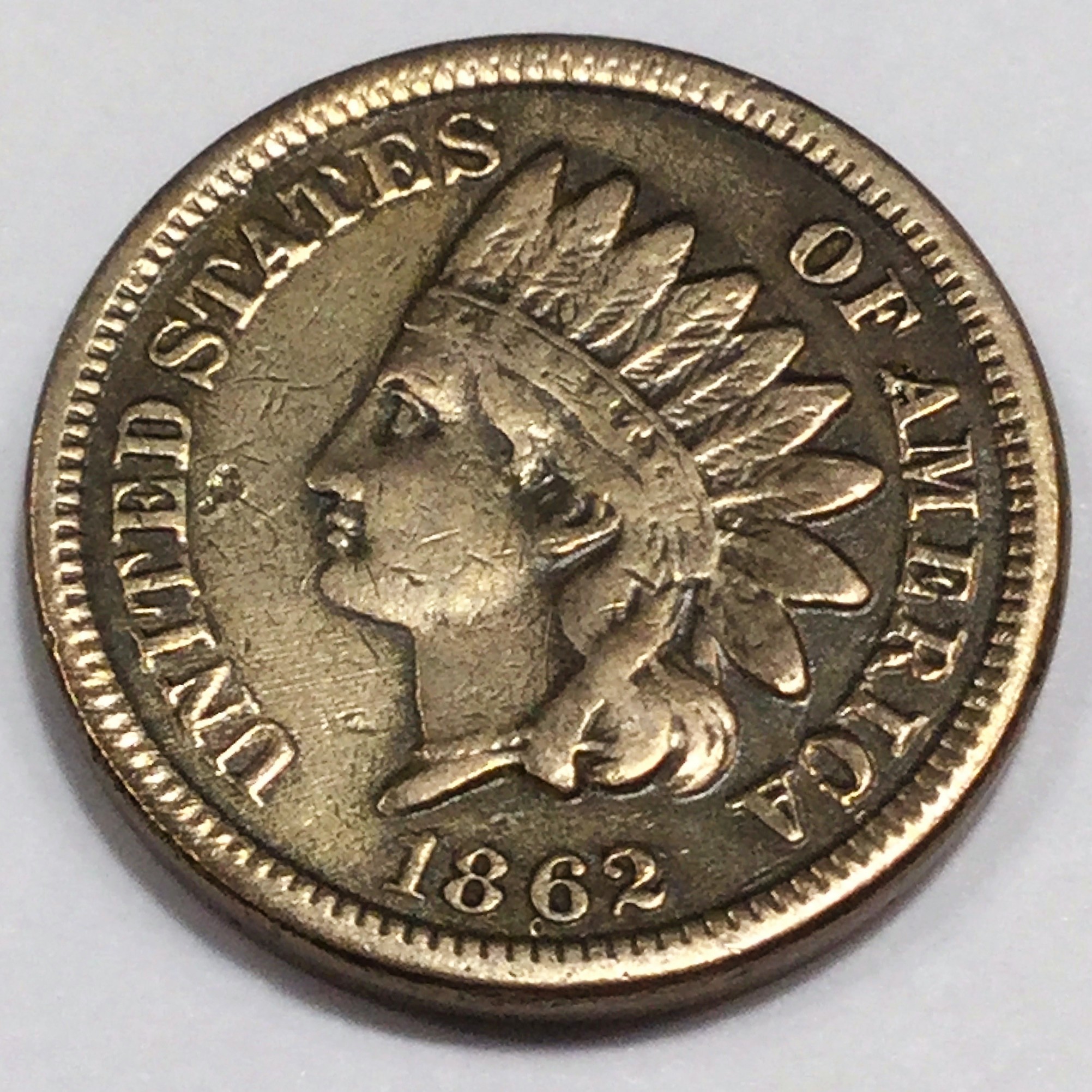 1862 Indian Head Penny Beautiful Coin Rare Date | Property Room