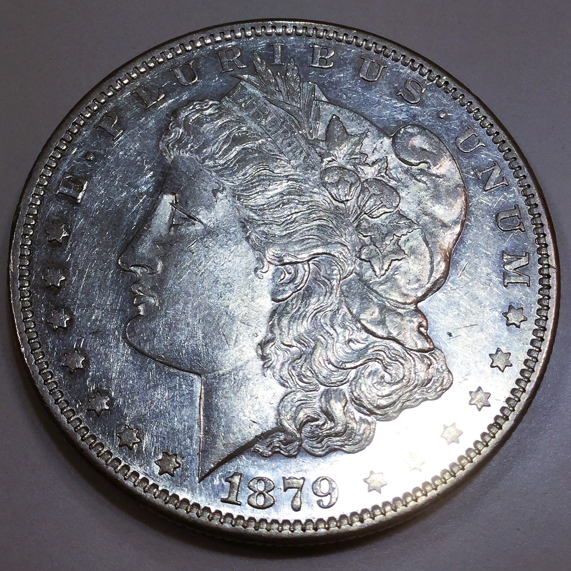 1879-S AU/BU Morgan Silver Beautiful Semi Proof Like Coin | Property Room