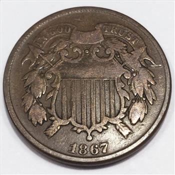 1867 Two Cent Piece Beautiful Coin | Property Room