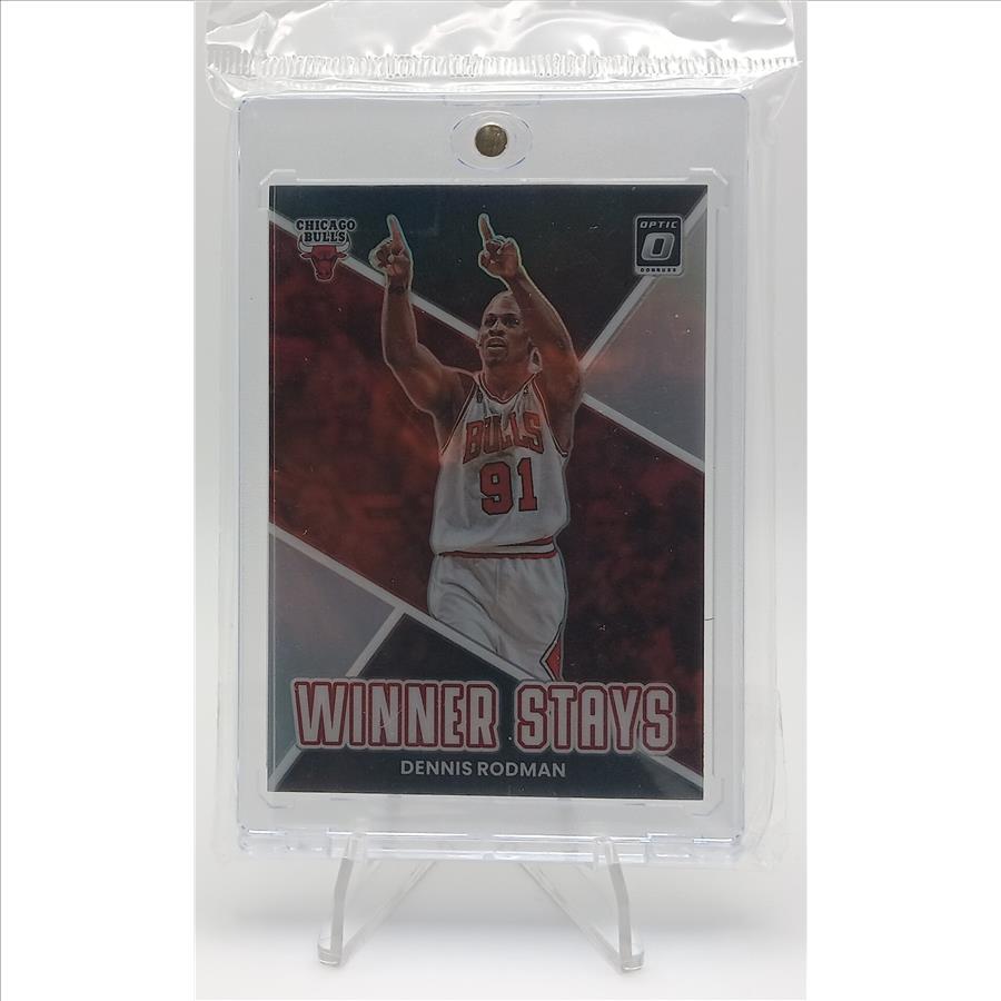 Dennis Rodman 2022-23 Panini Donrus Optic Silver Holo #9 Winner Stays ...