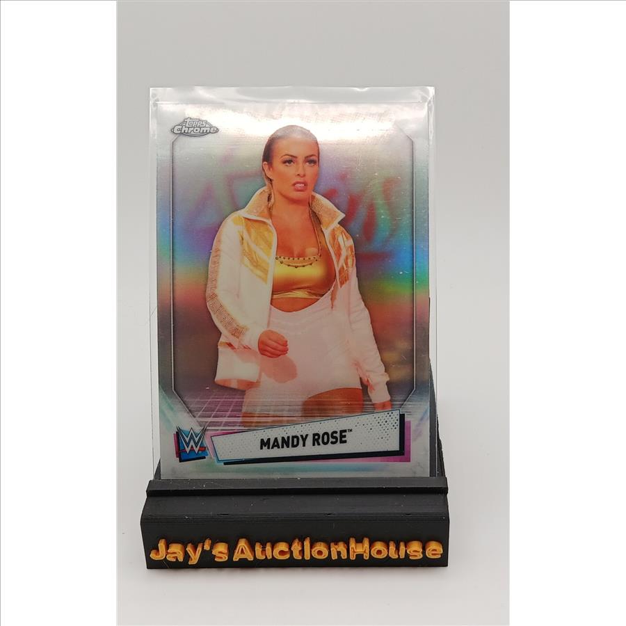 2021 Topps Chrome WWE Base Refractor Mandy Rose #28 Sports Card ...