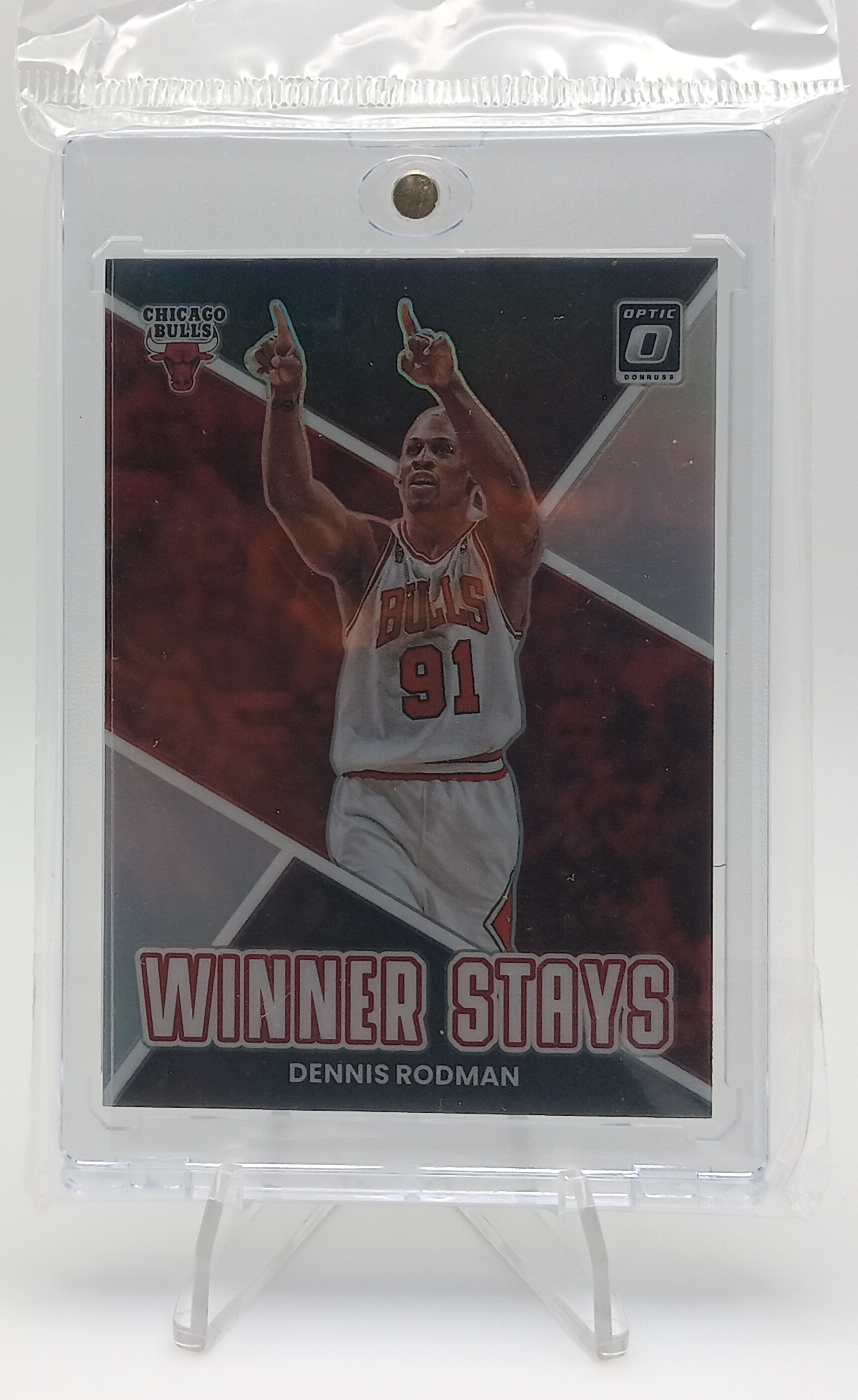 Dennis Rodman 2022-23 Panini Donrus Optic Silver Holo #9 Winner Stays ...