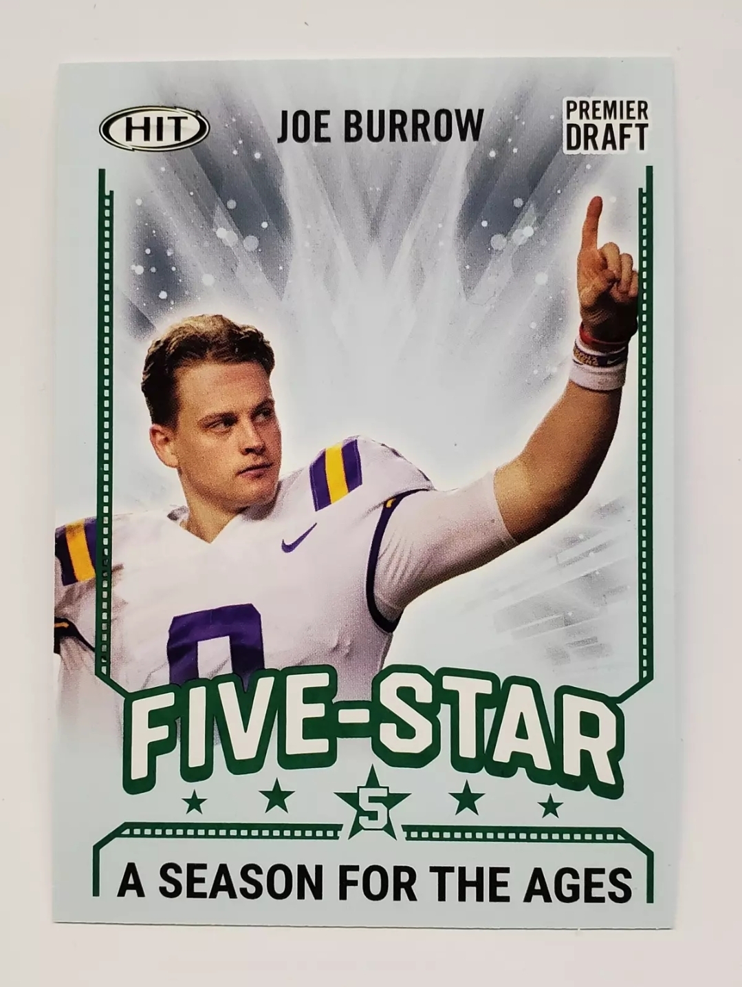 2020 SAGE HIT Green #92 Joe Burrow RC B1R2 Sports Card | Property Room