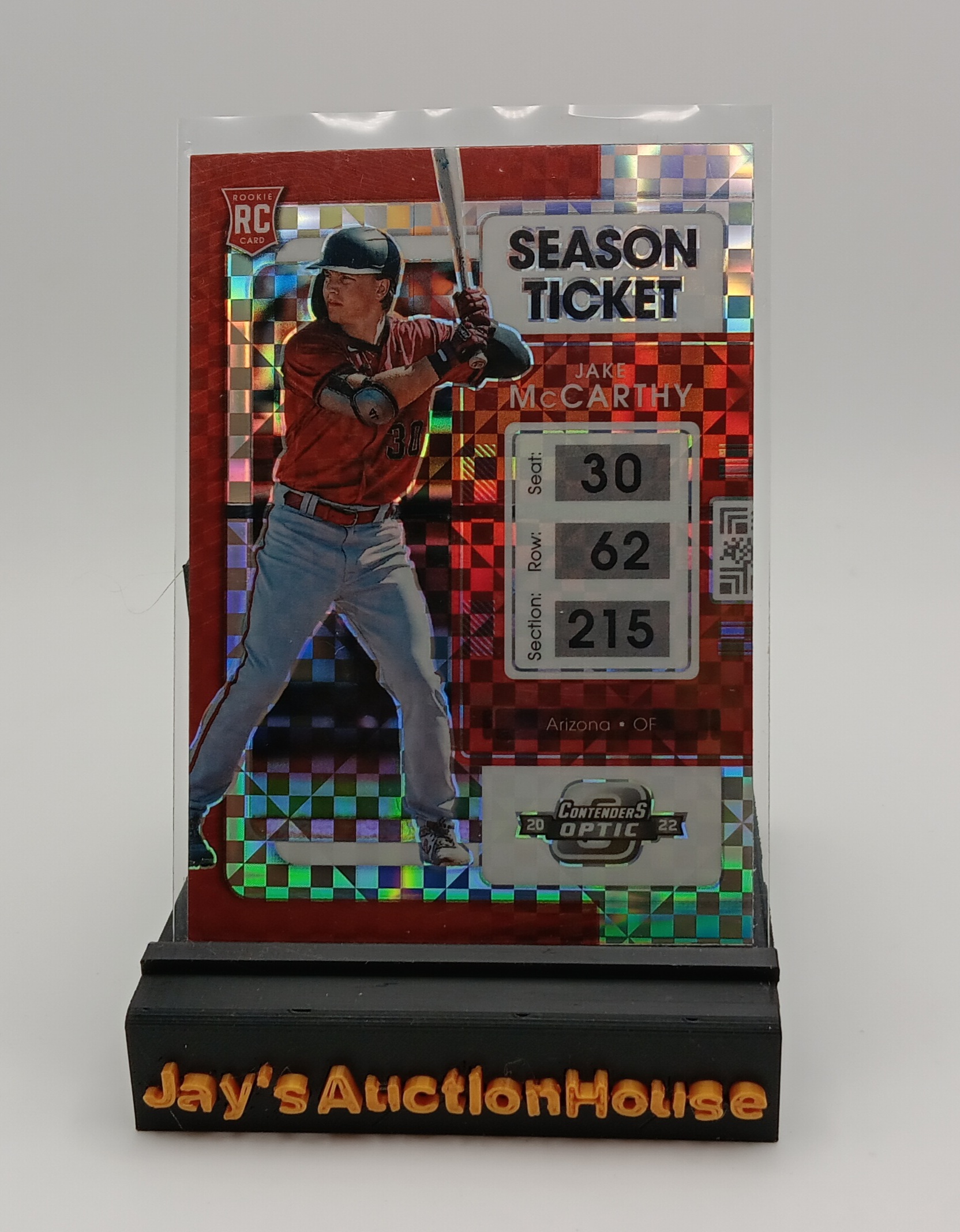 2022 Panini Contenders Optic Building Blocks Prizm Jake McCarthy Rookie ...