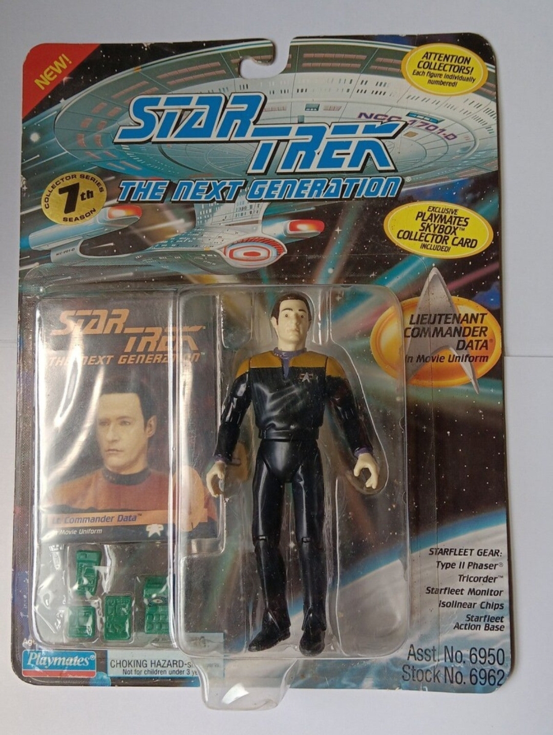 1994 Star Trek The Nex Generation Lt. Commander Data Collector's Series ...
