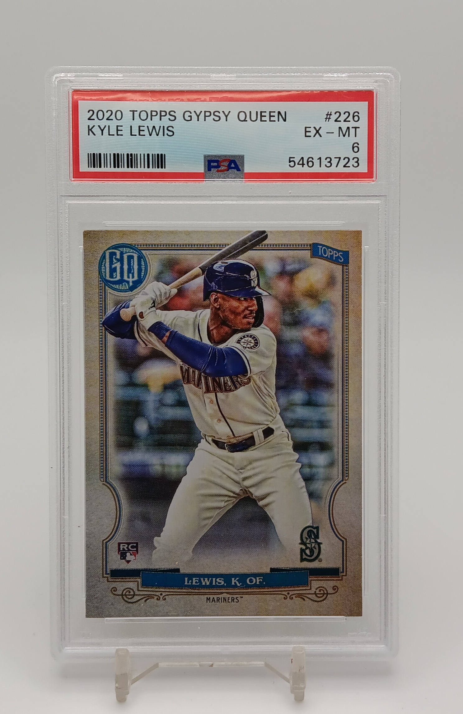 PSA Graded 2020 Topps Gypsy Queen #226 Kyle Lewis Rookie Card EX-MT 6 ...