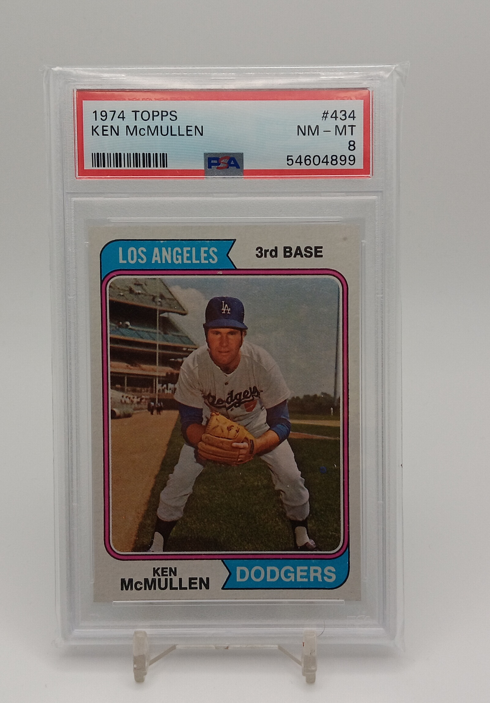 1974 Topps Baseball #434 Ken McMullen PSA 8 | Property Room