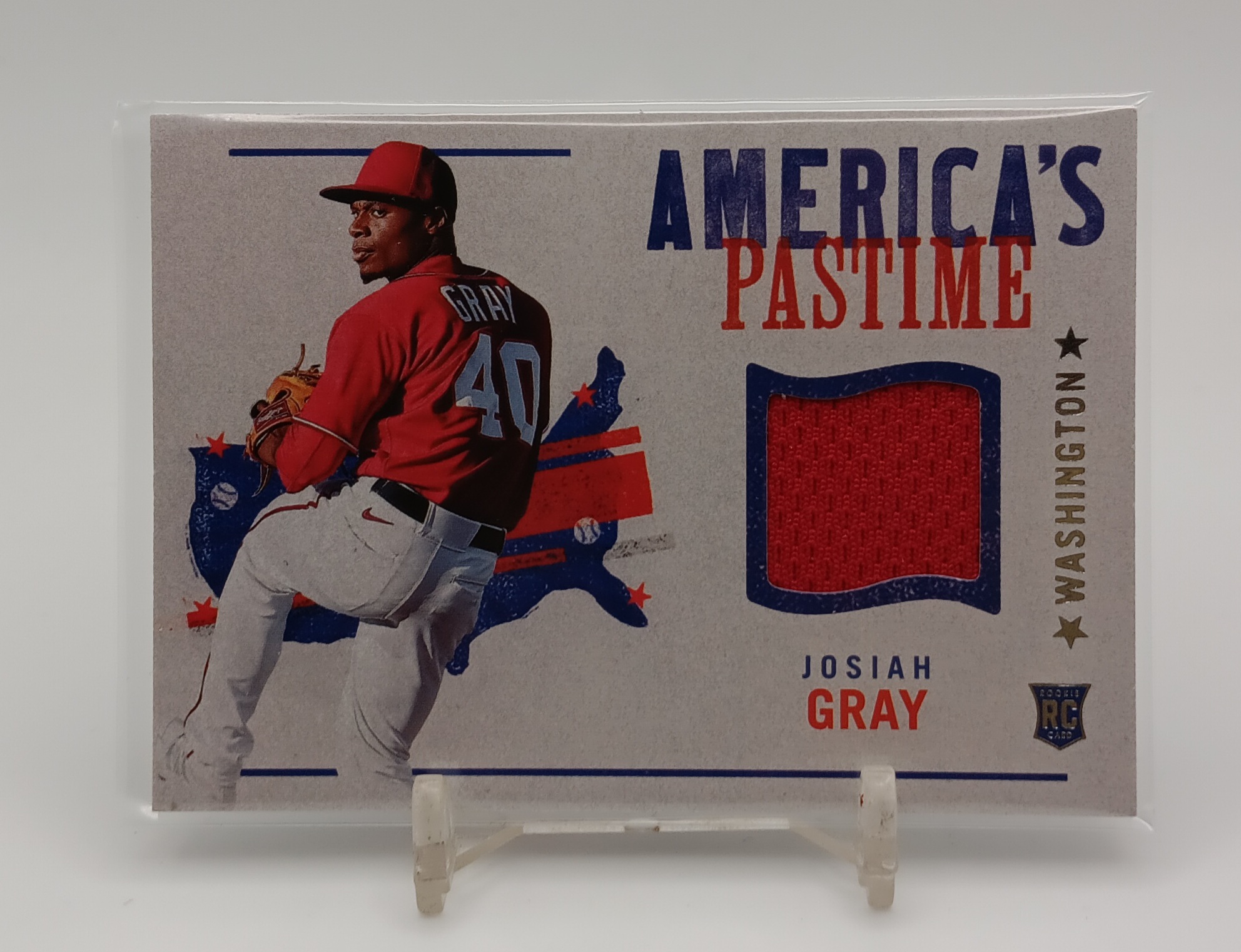 2022 Chronicles Josiah Gray Rookie Card America's Pastime Relic APS-JG ...