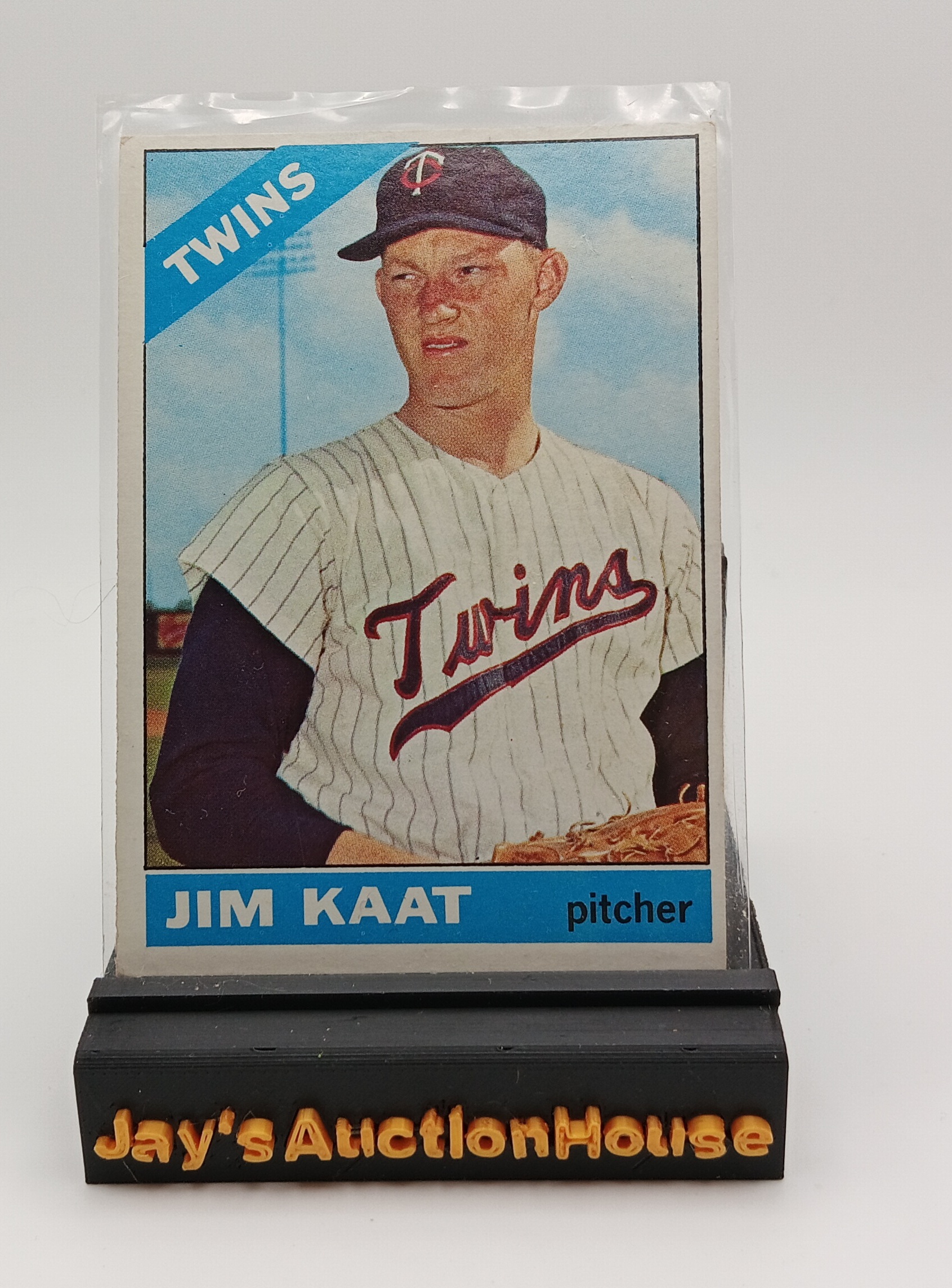 1966 topps #445 Jim Kaat Sports Card | Property Room