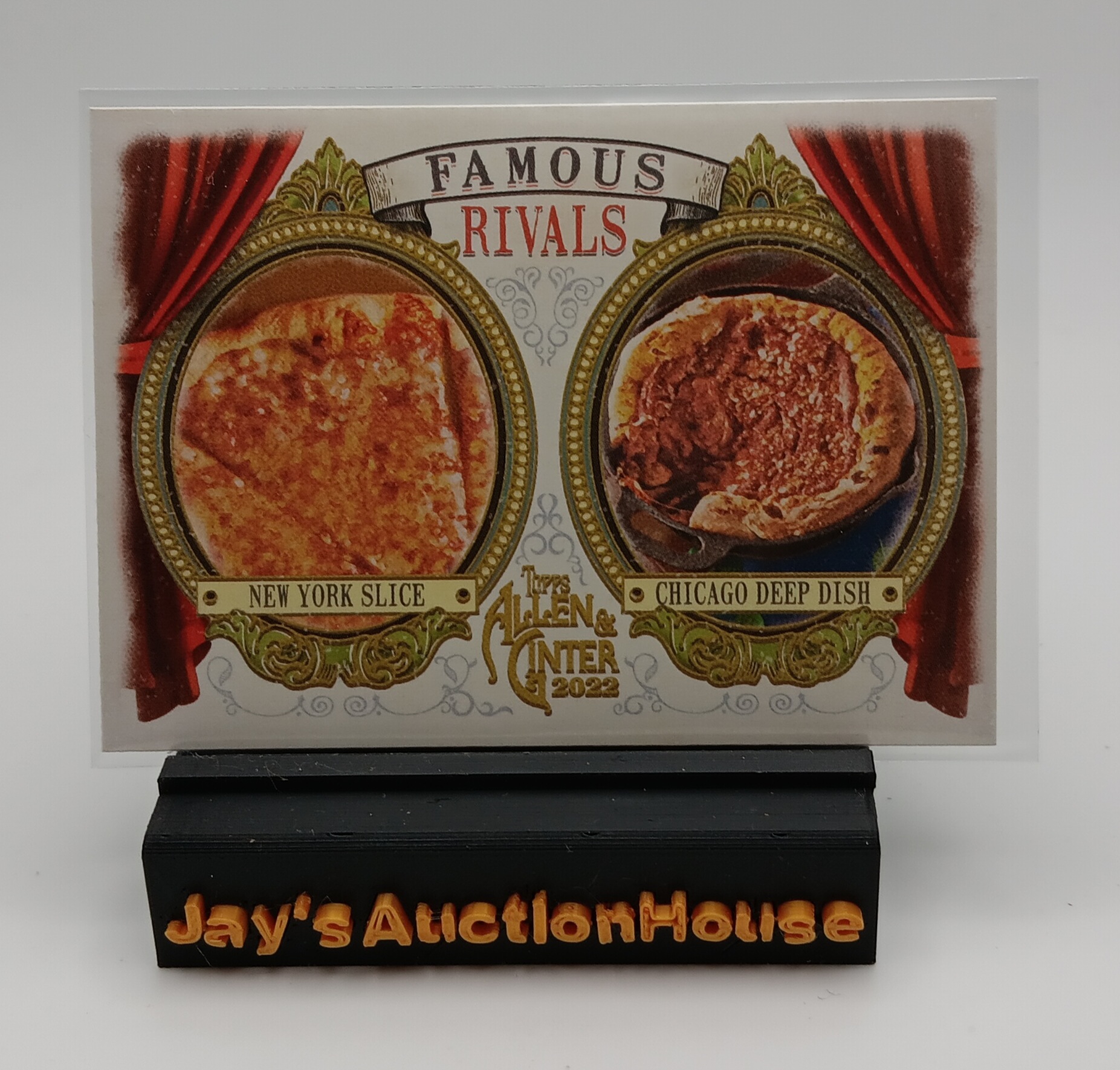 2022 Allen & Ginter Famous Rivals #FR-4 New York Slice/Chicago Deep ...