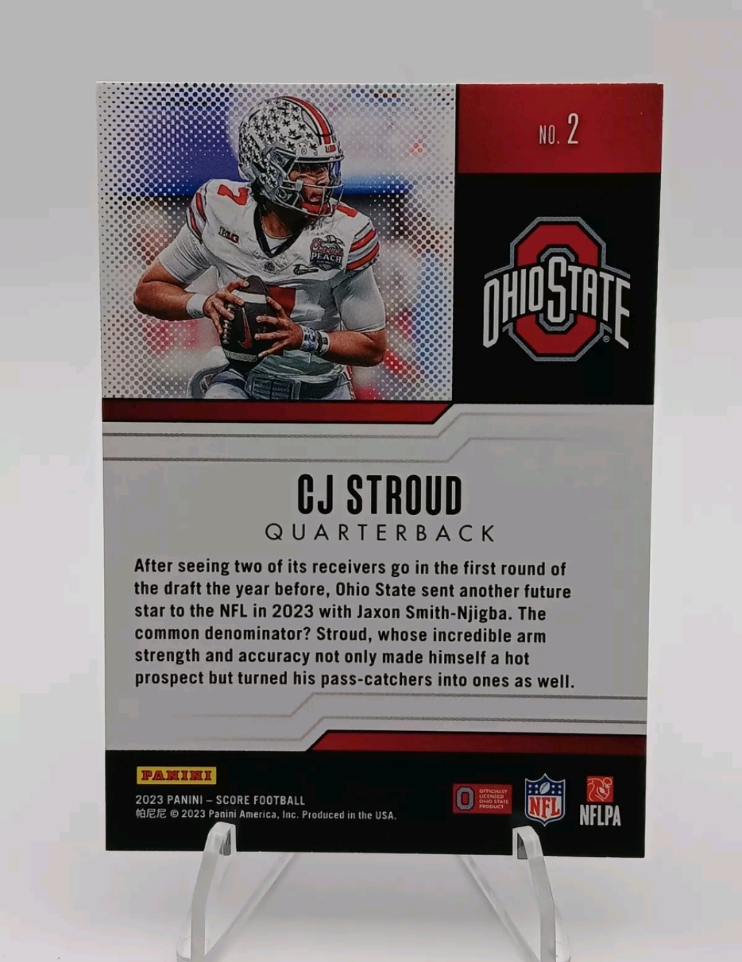 2023 Score #2 C.J. Stroud Protential Rookie Card JC1338 | Property Room