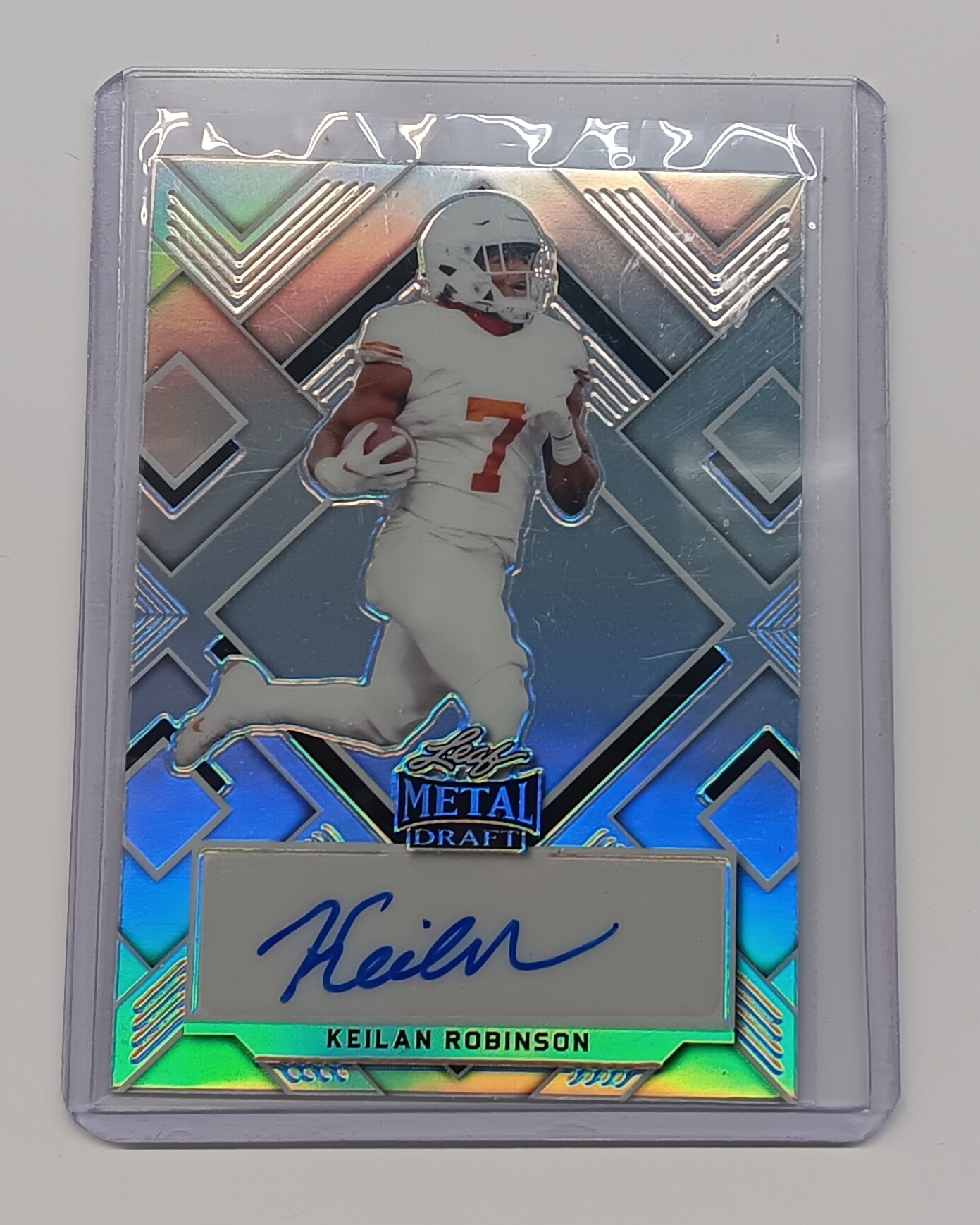 2022 Leaf Metal Draft Wave Silver Keilan Robinson Auto #ed 27/40 Rookie ...