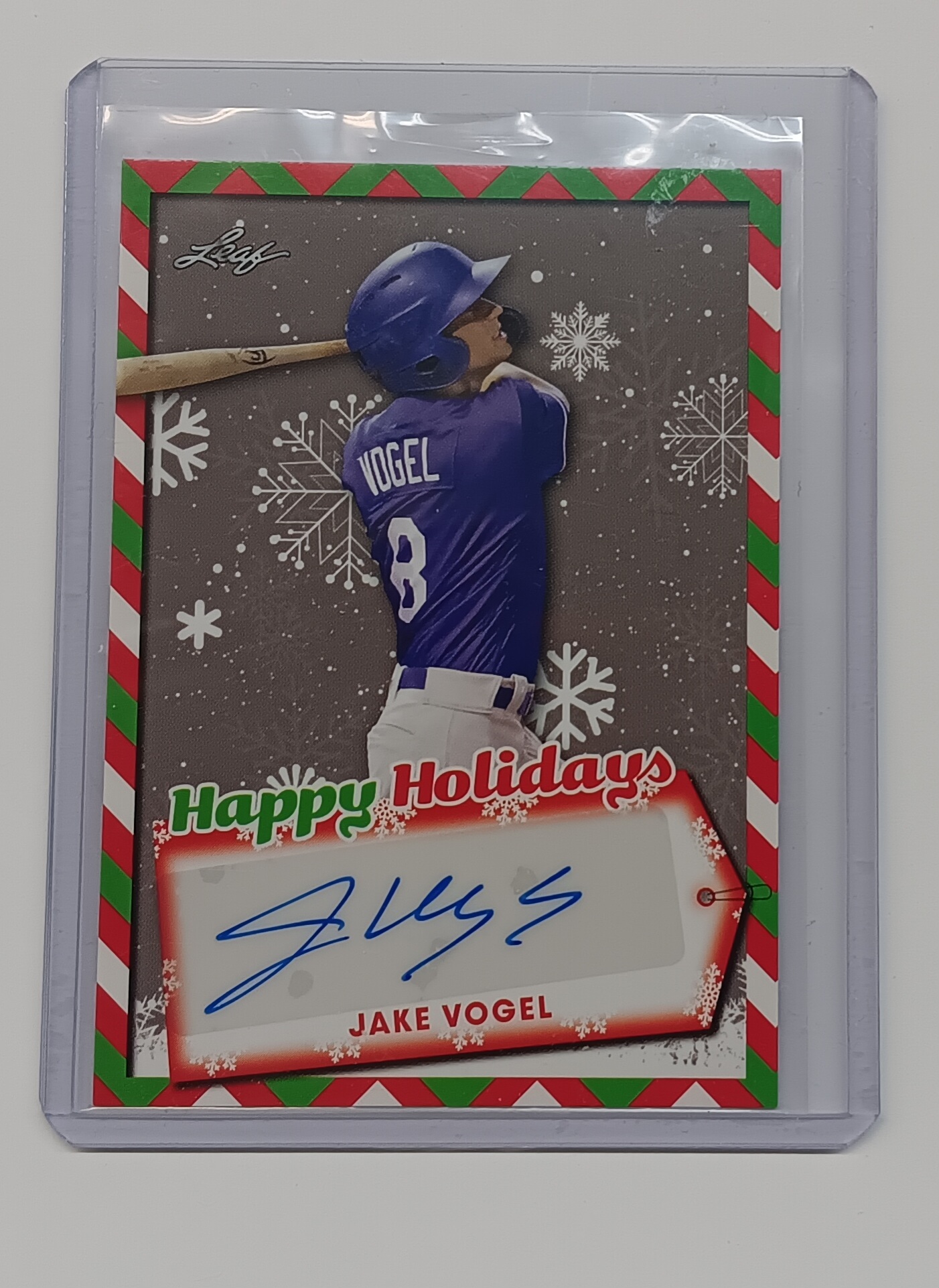 2022 Leaf Happy Holidays Auto #HH-JV1 Jake Vogel Sports Card | Property ...