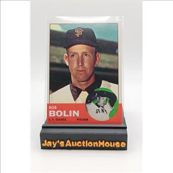 1963 Topps #106 Bob Bolin Sports Card | Property Room