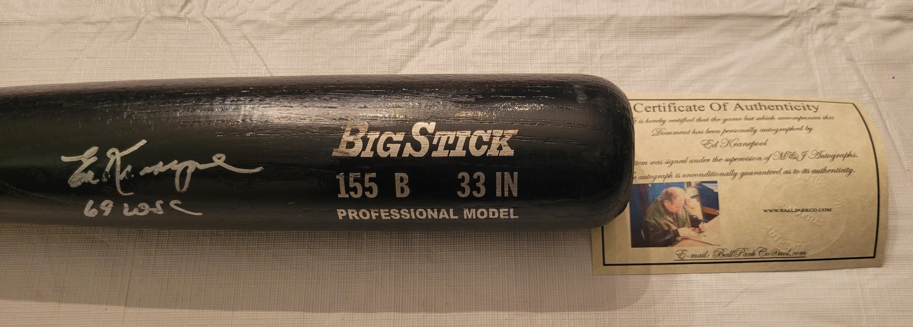 The 69 New York Mets Ed Kranepool signed bat | Property Room
