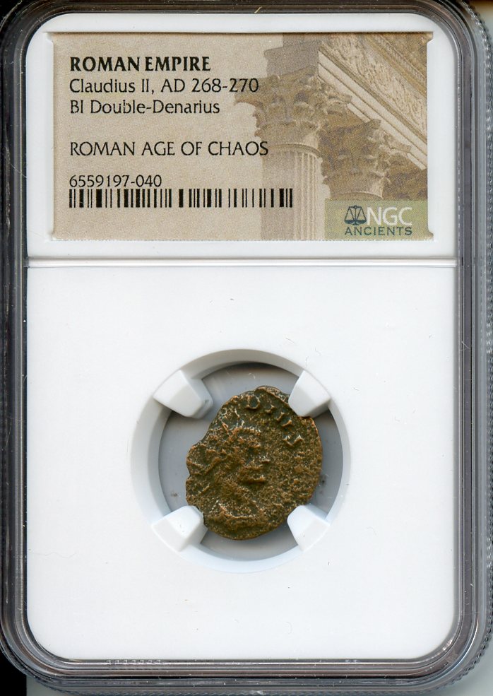 Ancient Roman Coin Claudius II Bronze NGC Graded Double Denarius ...