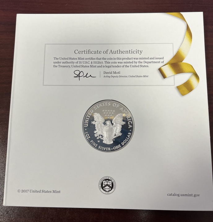 2018 U.S. Mint Congratulations Set American Eagle One Ounce Silver ...
