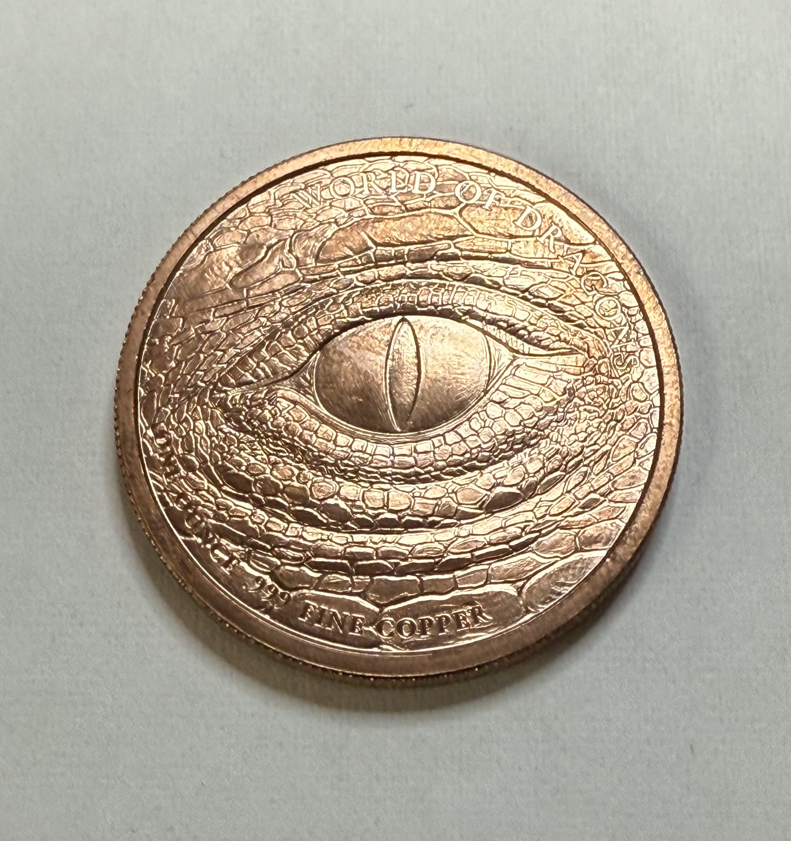 World of Dragons Large Copper Coin | Property Room