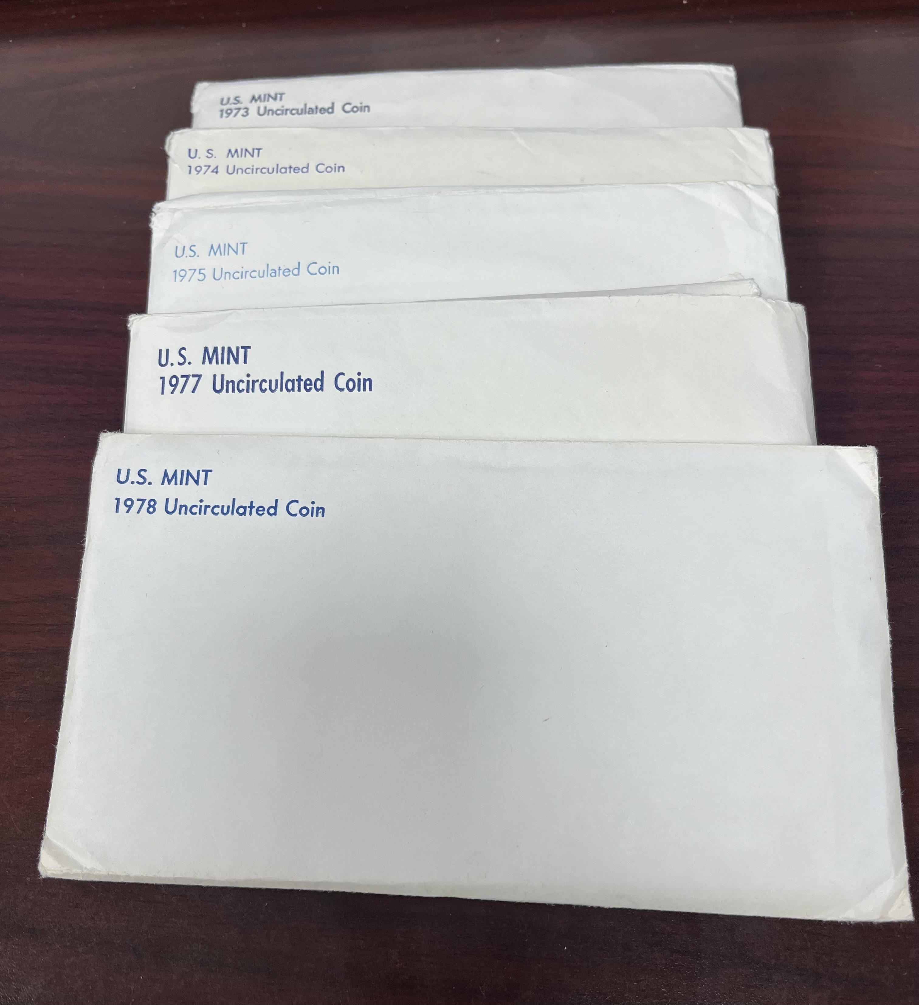 5pc Lot of 1970s United States Mint Sets | Property Room