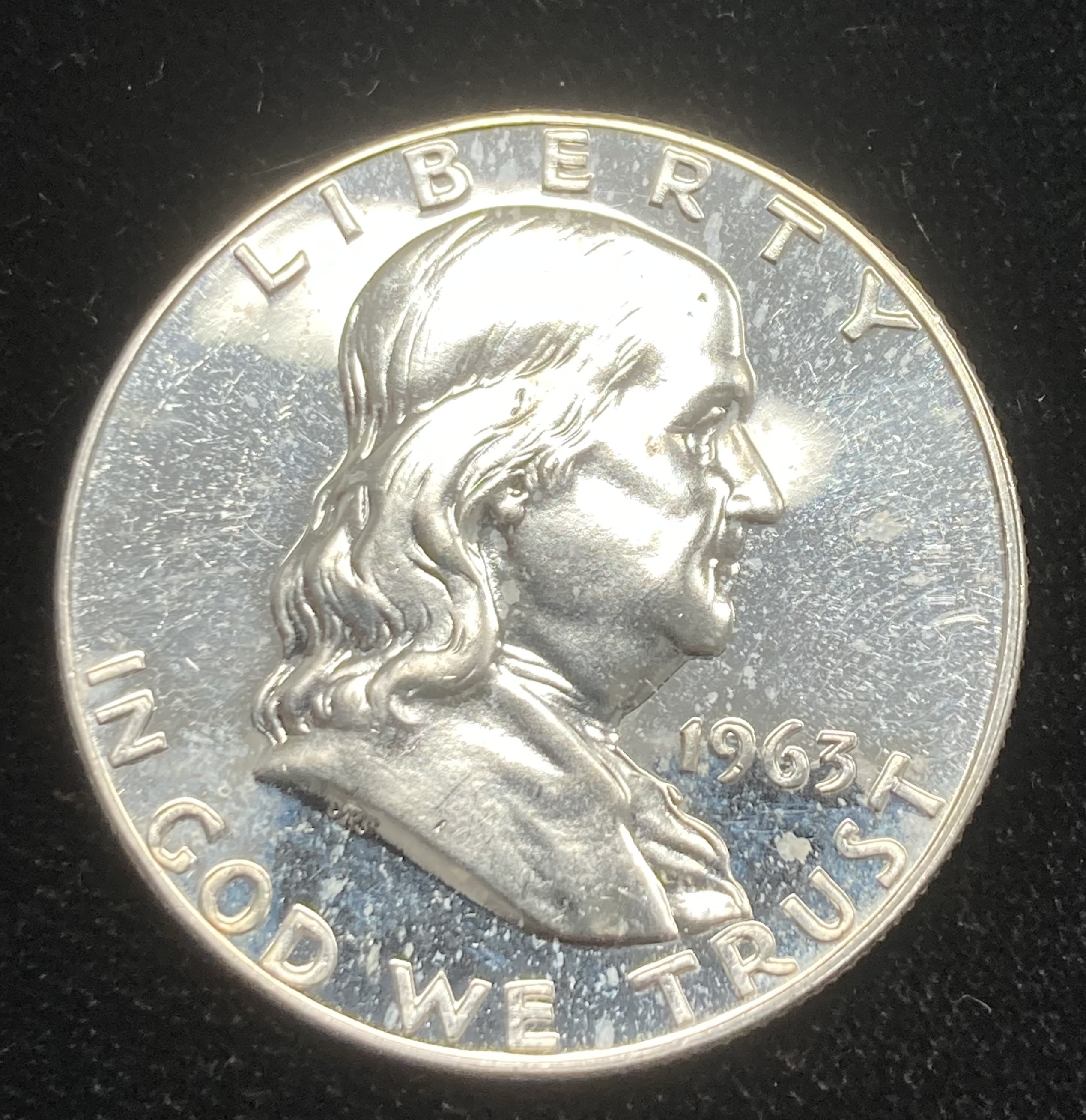 1963 Proof Franklin Half Dollar Silver Coin Uncirculated | Property Room