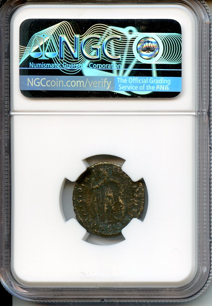 Ancient Roman Coin Crispus Bronze Nummus NGC Certified Issued as Caesar ...