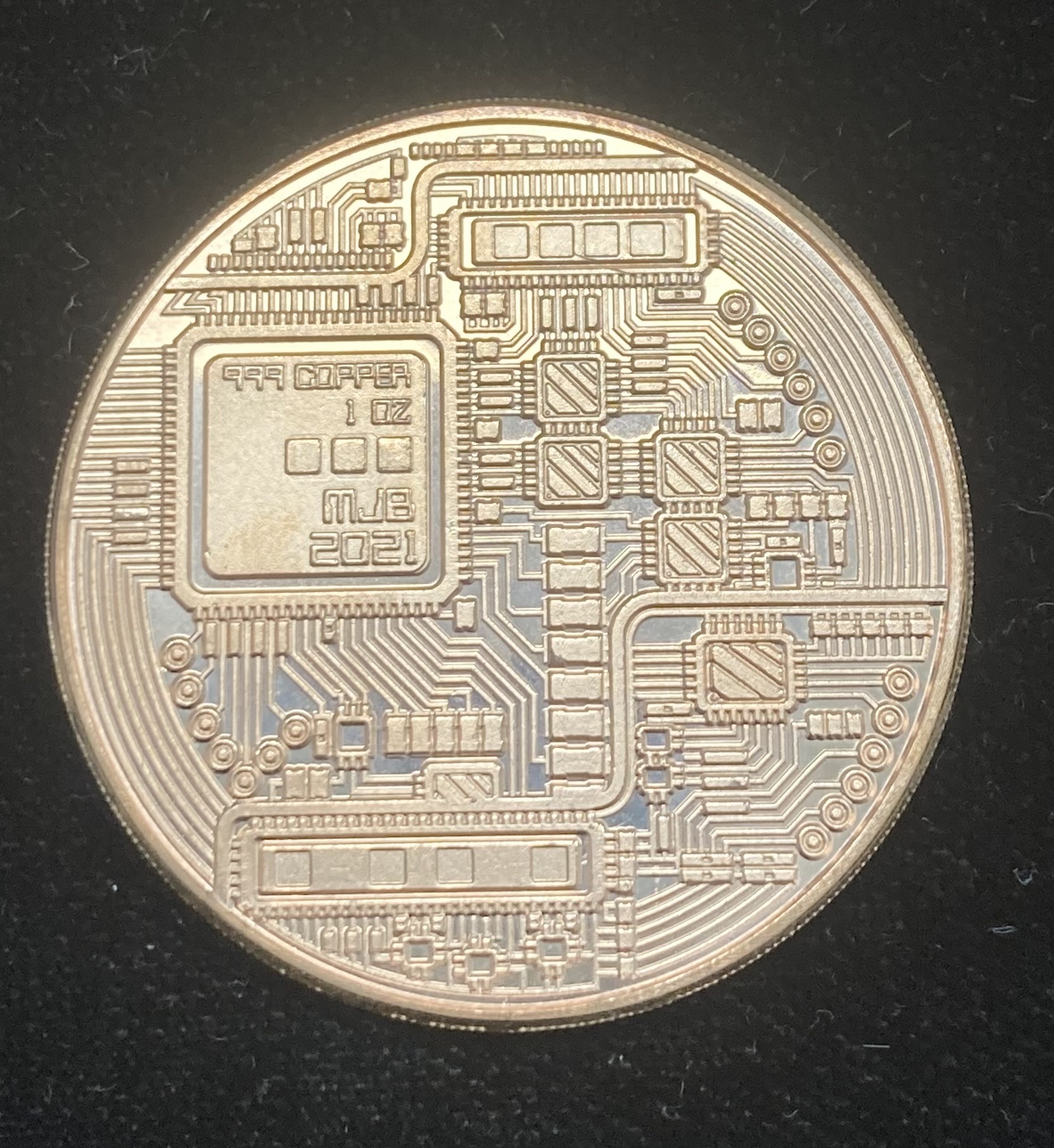 Ethereum Copper Coin Round 1 Ounce Raw Ungraded Cryptocurrency Bullion ...