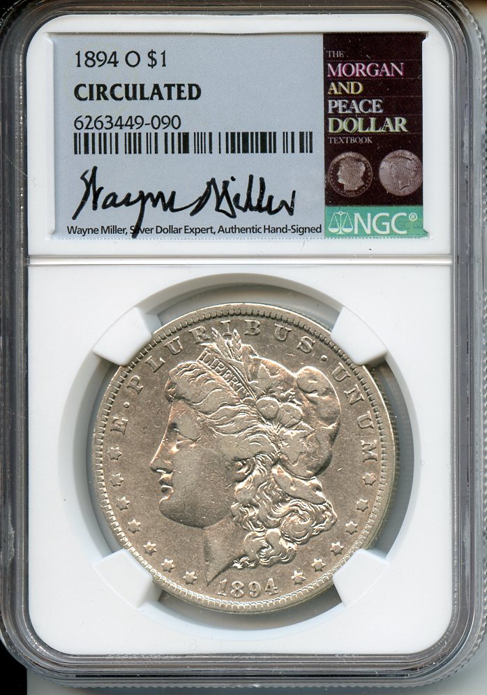 1894 O New Orleans $1 Morgan Silver Dollar Coin Better Date Rare NGC ...