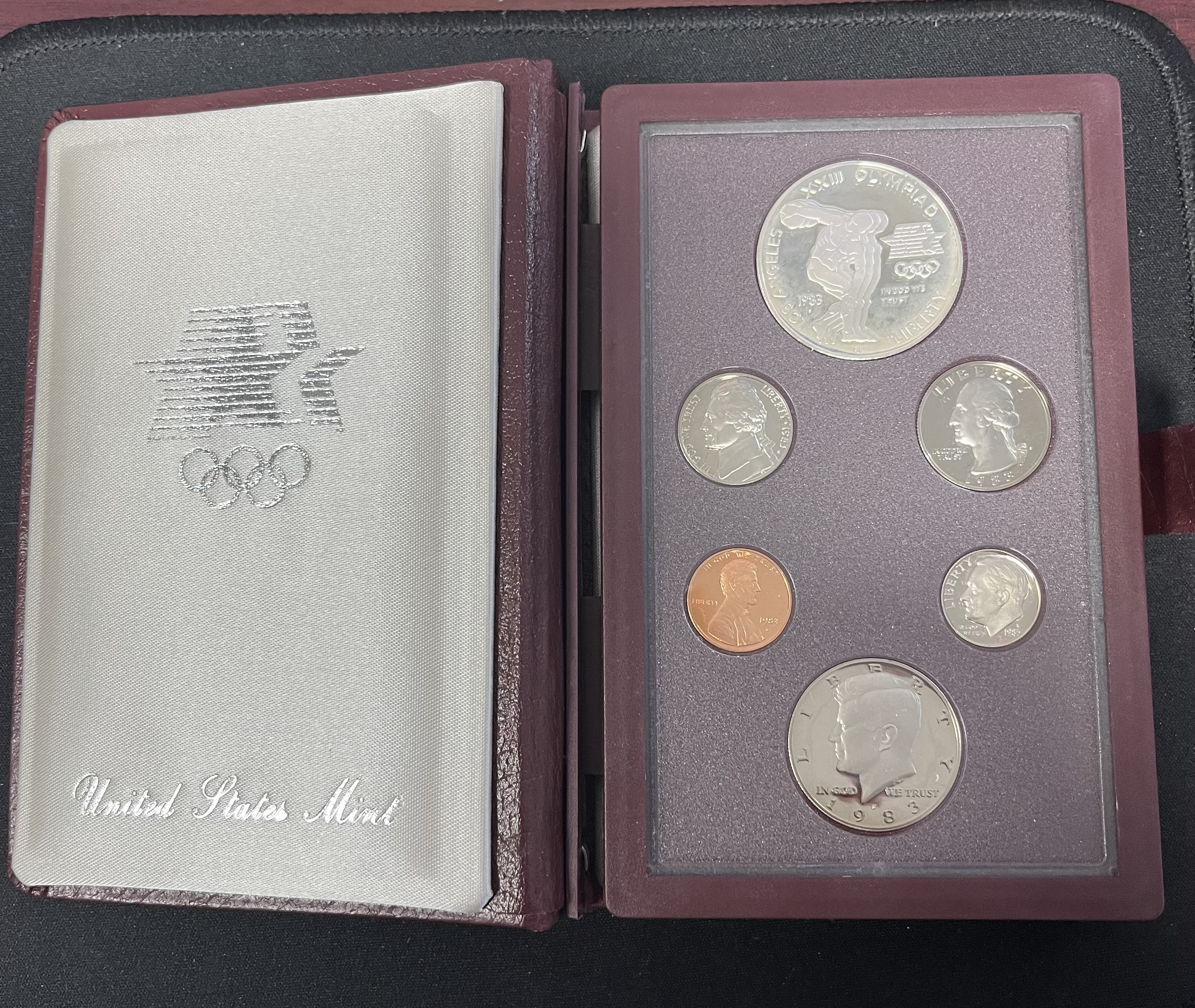 1983-S U.S. Mint Olympic Prestige Proof Set in OGP | Property Room