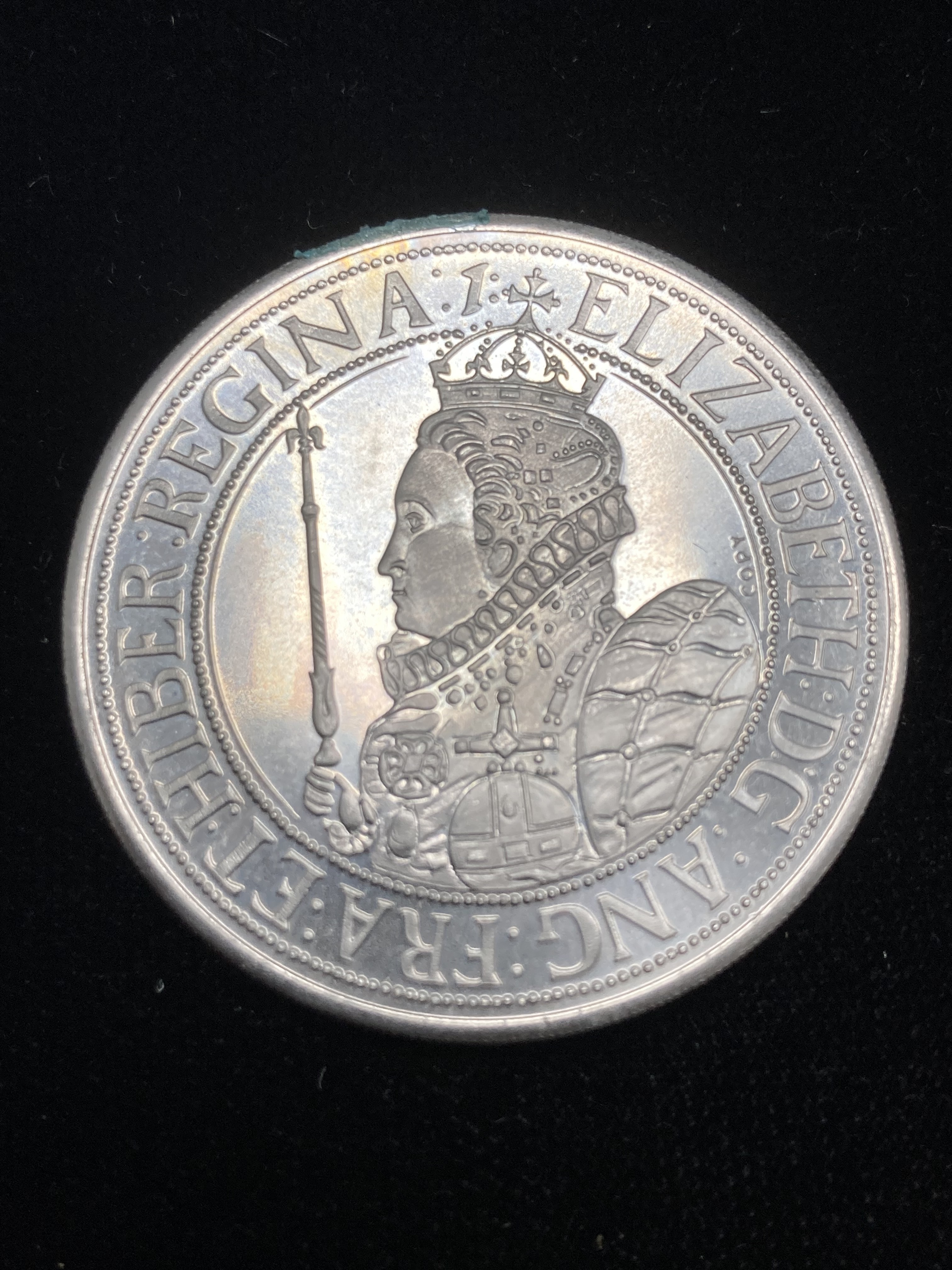 Modern Copy Elizabeth I Crown Coin Copper Nickel Hole Filler England ...