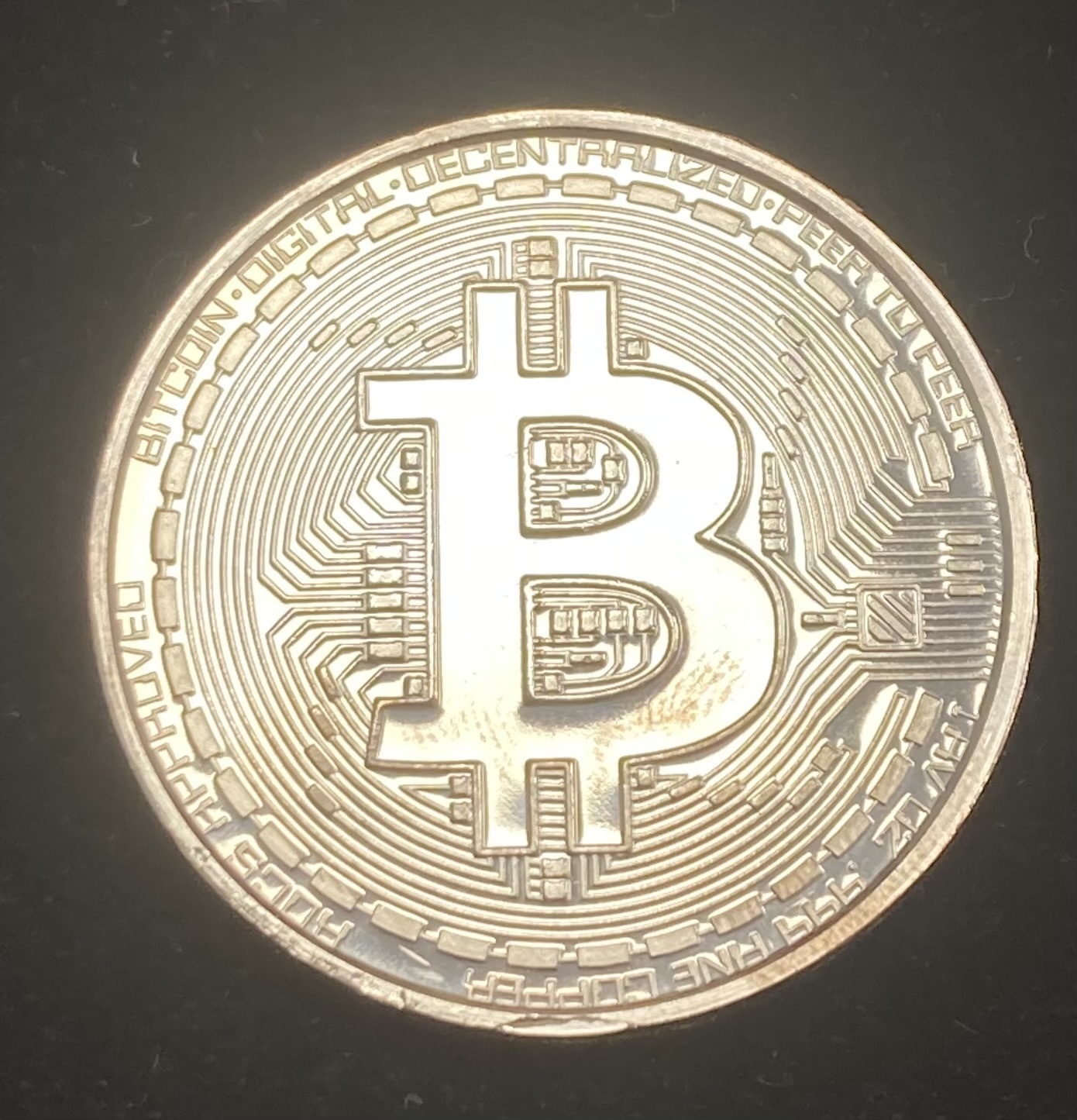 Bitcoin Copper Coin Round 1 Ounce Raw Ungraded Cryptocurrency Bullion ...