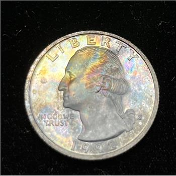 1992 Silver Quarter Proof Ungraded Toned | Property Room