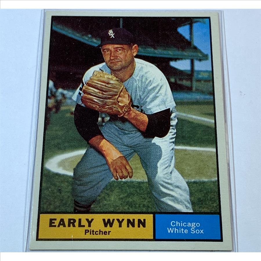 1961 Topps Early Wynn Baseball Card in High Grade Hall of Fame Top ...