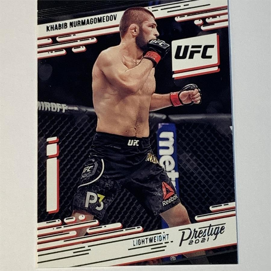 2021 Prestige Panini Khabib Nurmagomedov UFC Goat Champion Undefeated ...