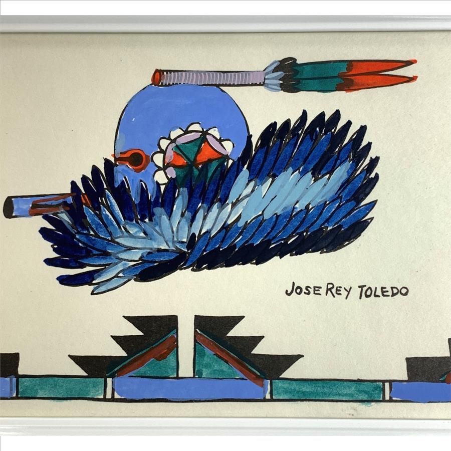 Jose Rey Toledo Original Artwork Native American Indian Painting ...